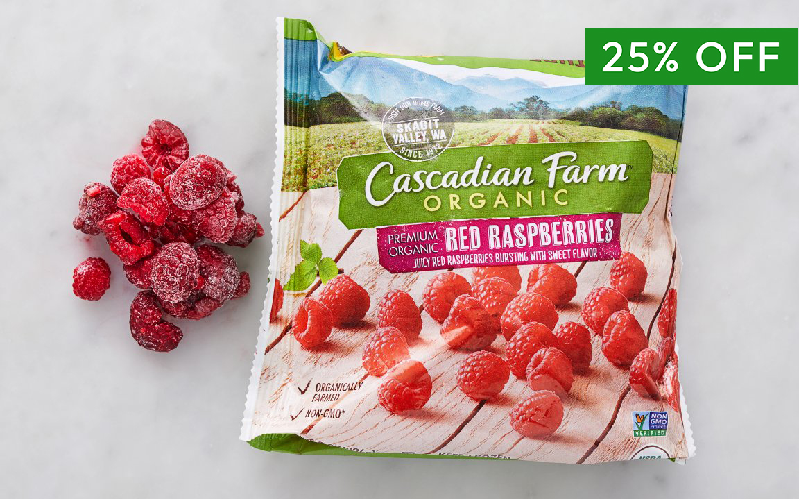 Organic Frozen Raspberries | 8 oz | Cascadian Farm | Good Eggs