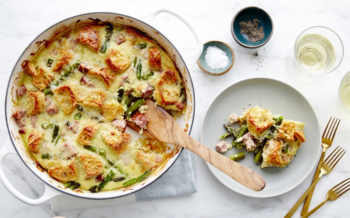 Ham Strata with Asparagus & Gruyère Kit | 4 servings | Good Eggs Meal ...