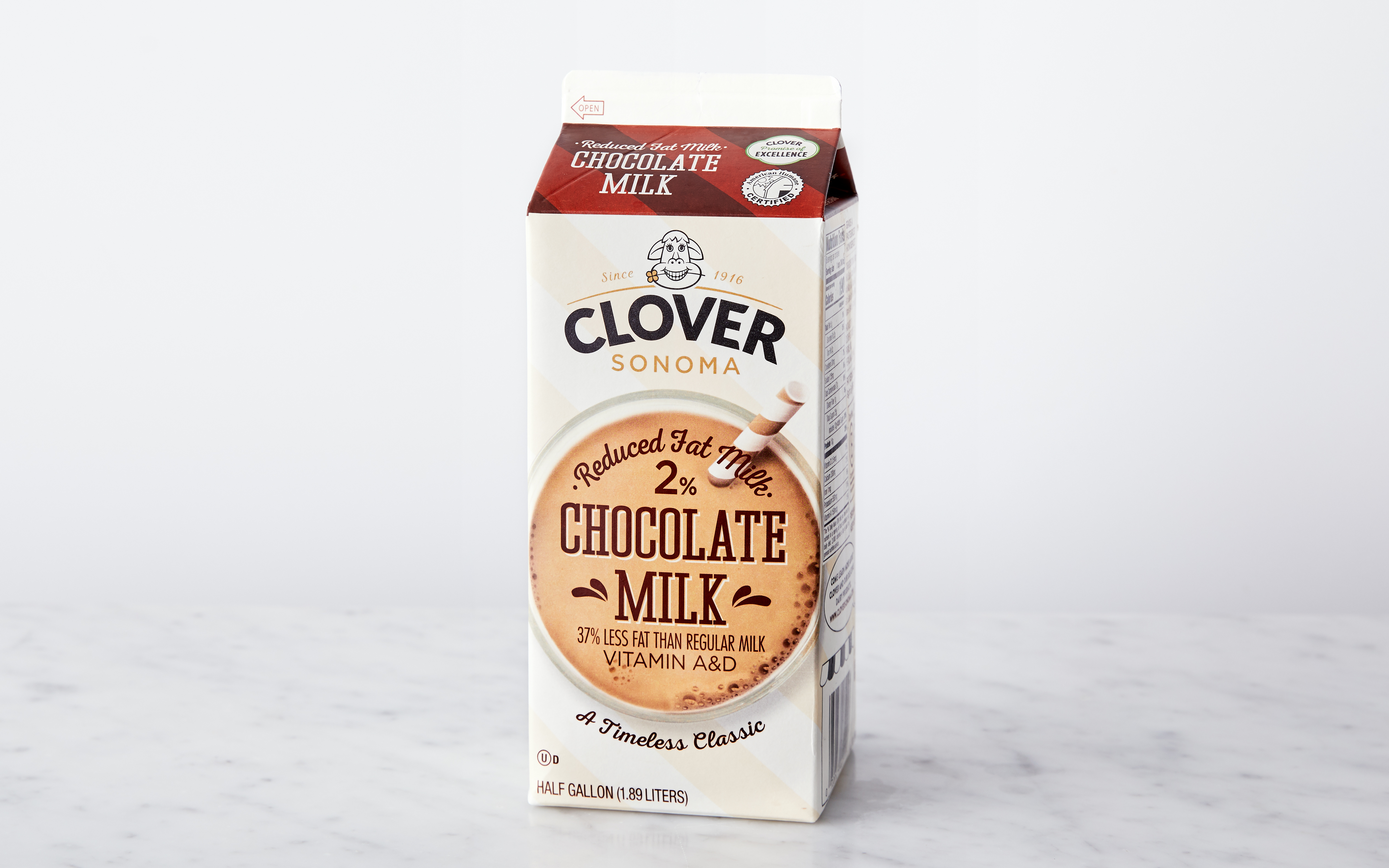 Reduced Fat Chocolate Milk | 1 half gallon | Clover Sonoma | Good Eggs