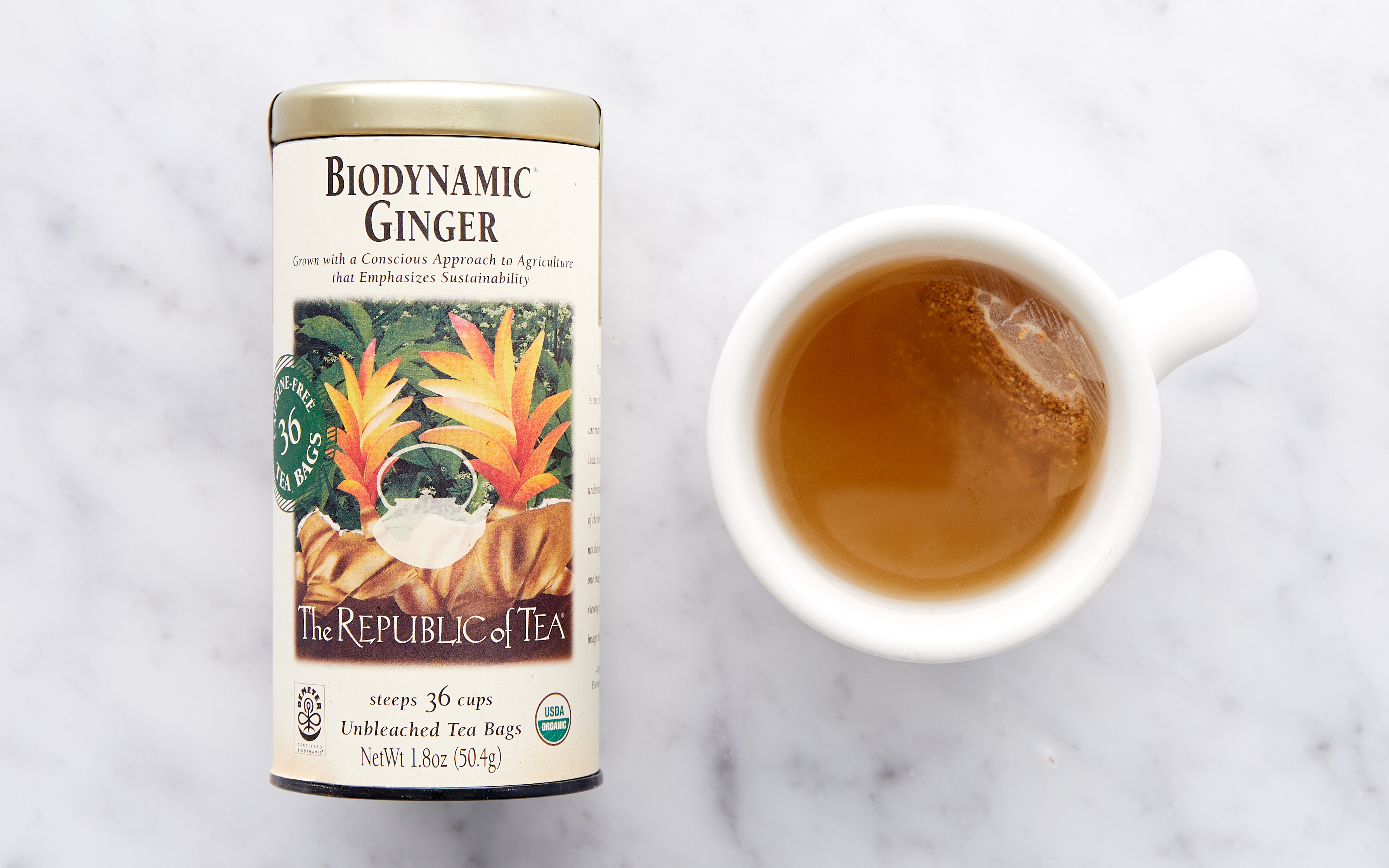 Biodynamic Ginger Tea | 36 count | The Republic of Tea | Good Eggs