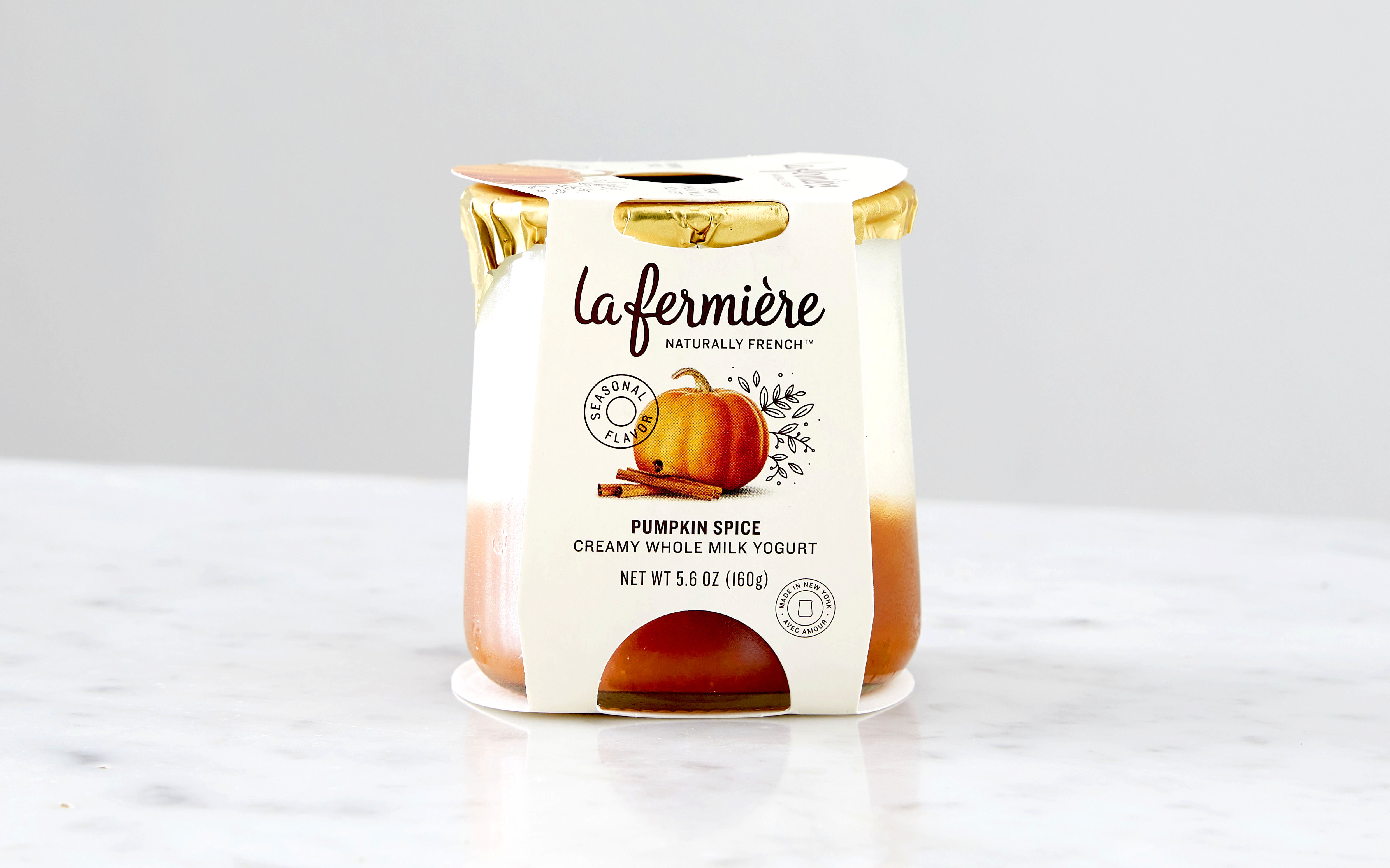 Pumpkin Spice Whole Milk Yogurt | 5.6 oz | La Fermiere | Good Eggs