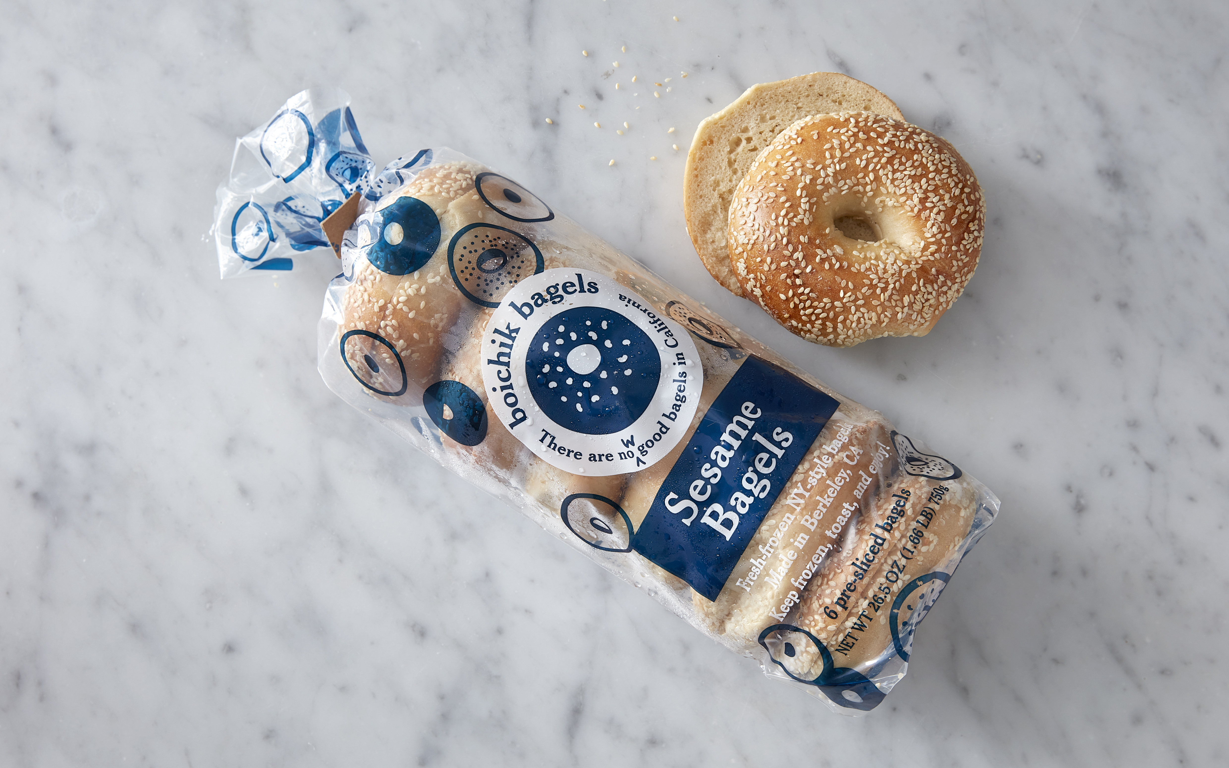 Sesame Bagels | 6 count | Boichik Bagels | Good Eggs