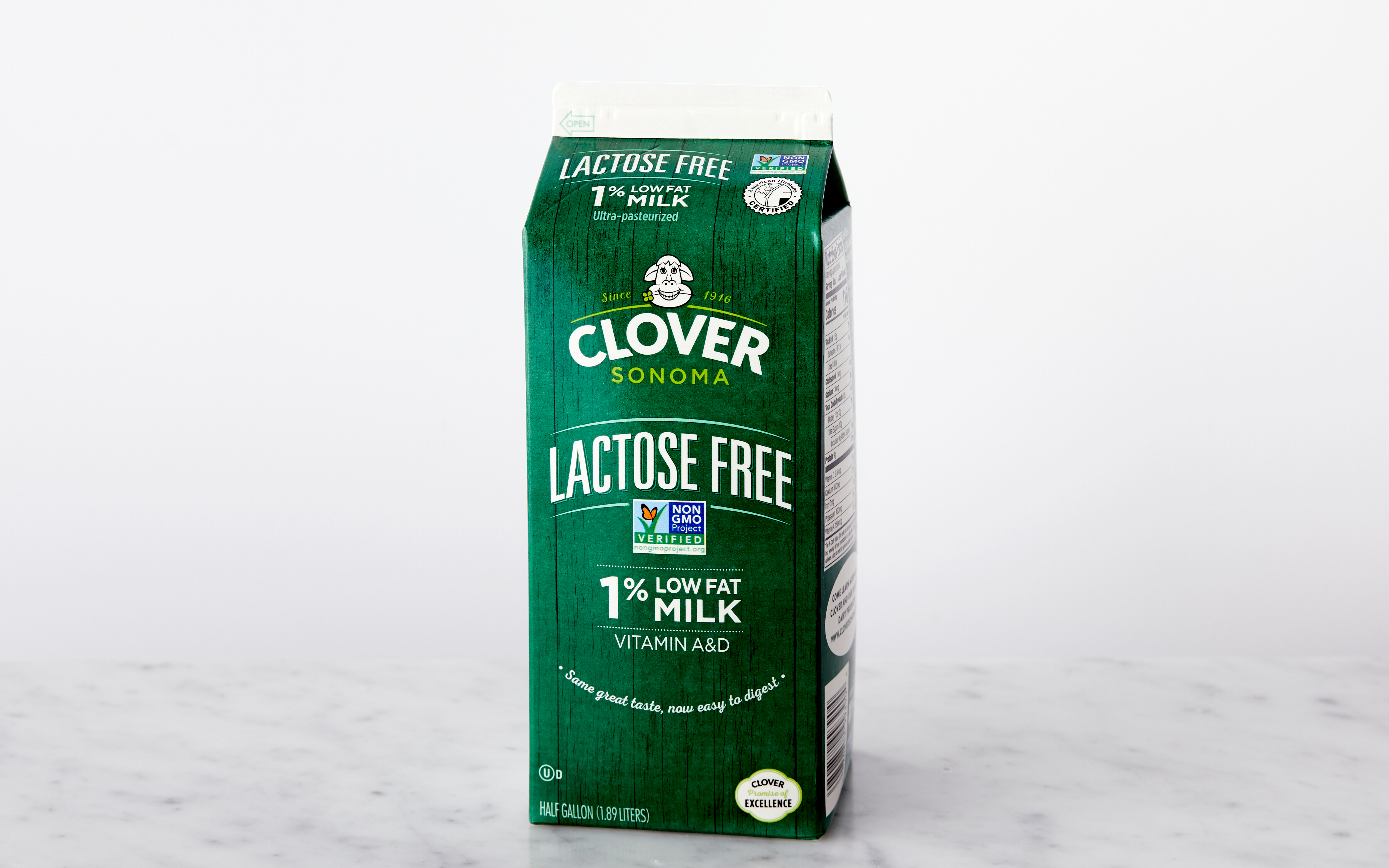 Lactose-Free 1% Low Fat Milk | 1 half gallon | Clover Sonoma | Good Eggs