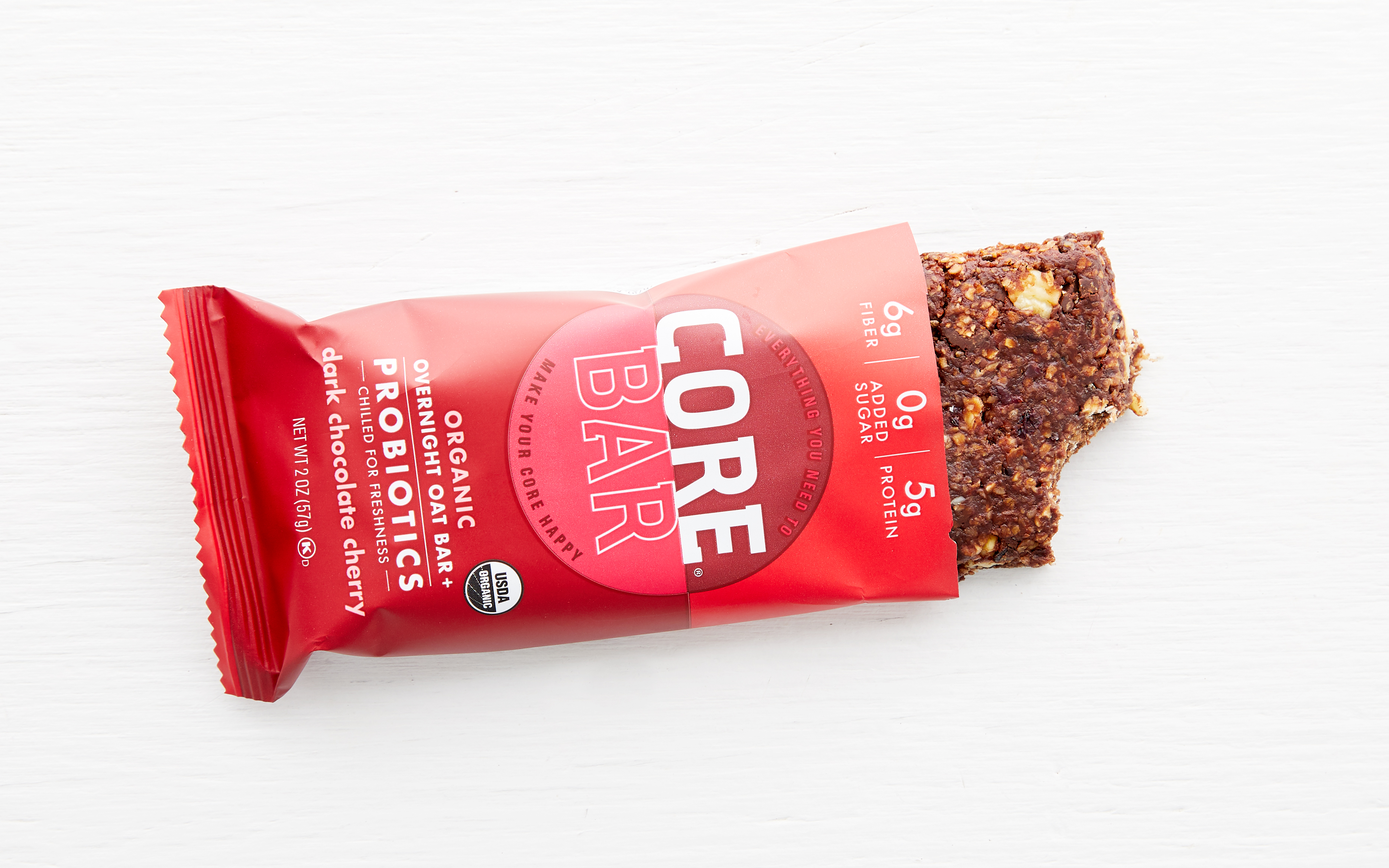 Organic Dark Chocolate Cherry Probiotic Oat Bar | 2 oz | CORE Foods ...