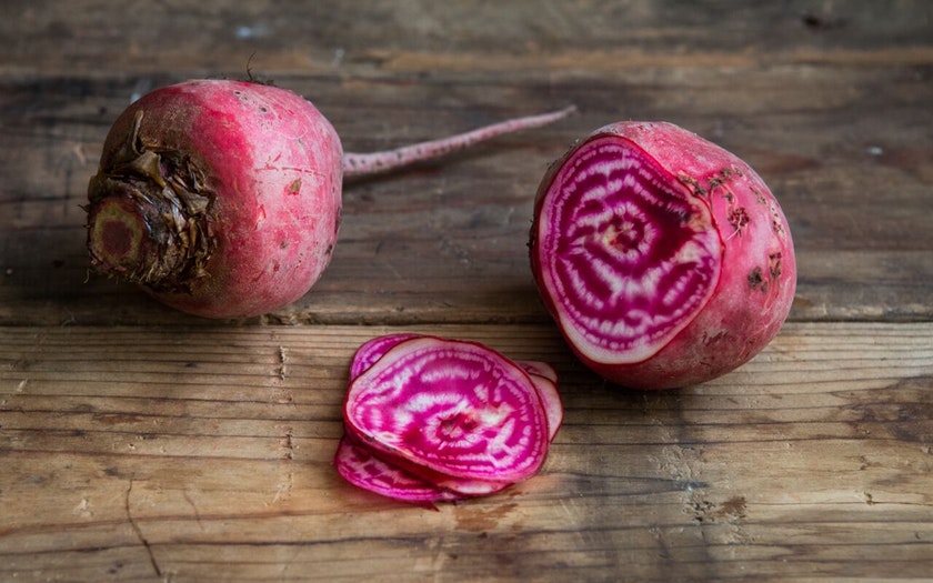 Organic Loose Chioggia Beets | 1 lb | Blue House Farm | Good Eggs