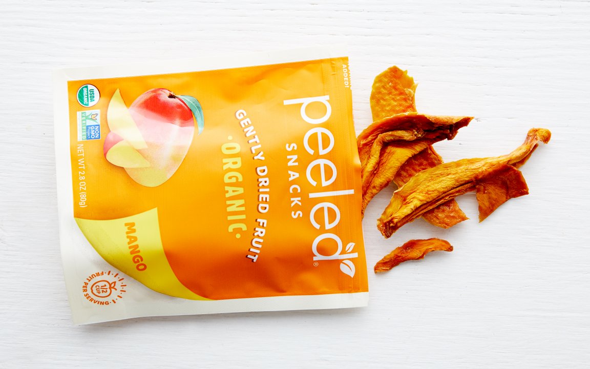 Organic Dried Mango | 2.8 oz | Peeled Snacks | Good Eggs