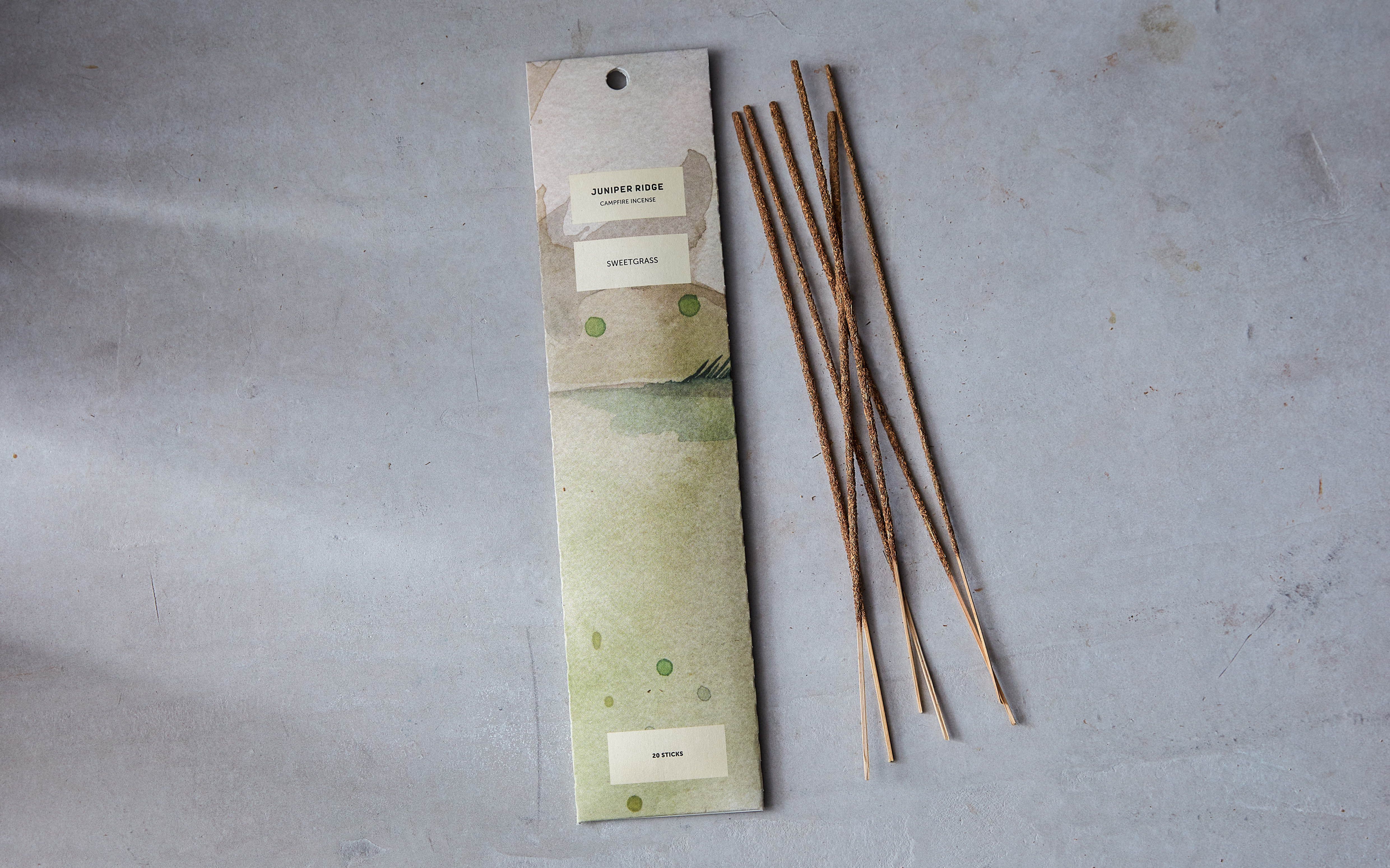 Sweetgrass Campfire Incense | 20 count | Juniper Ridge | Good Eggs
