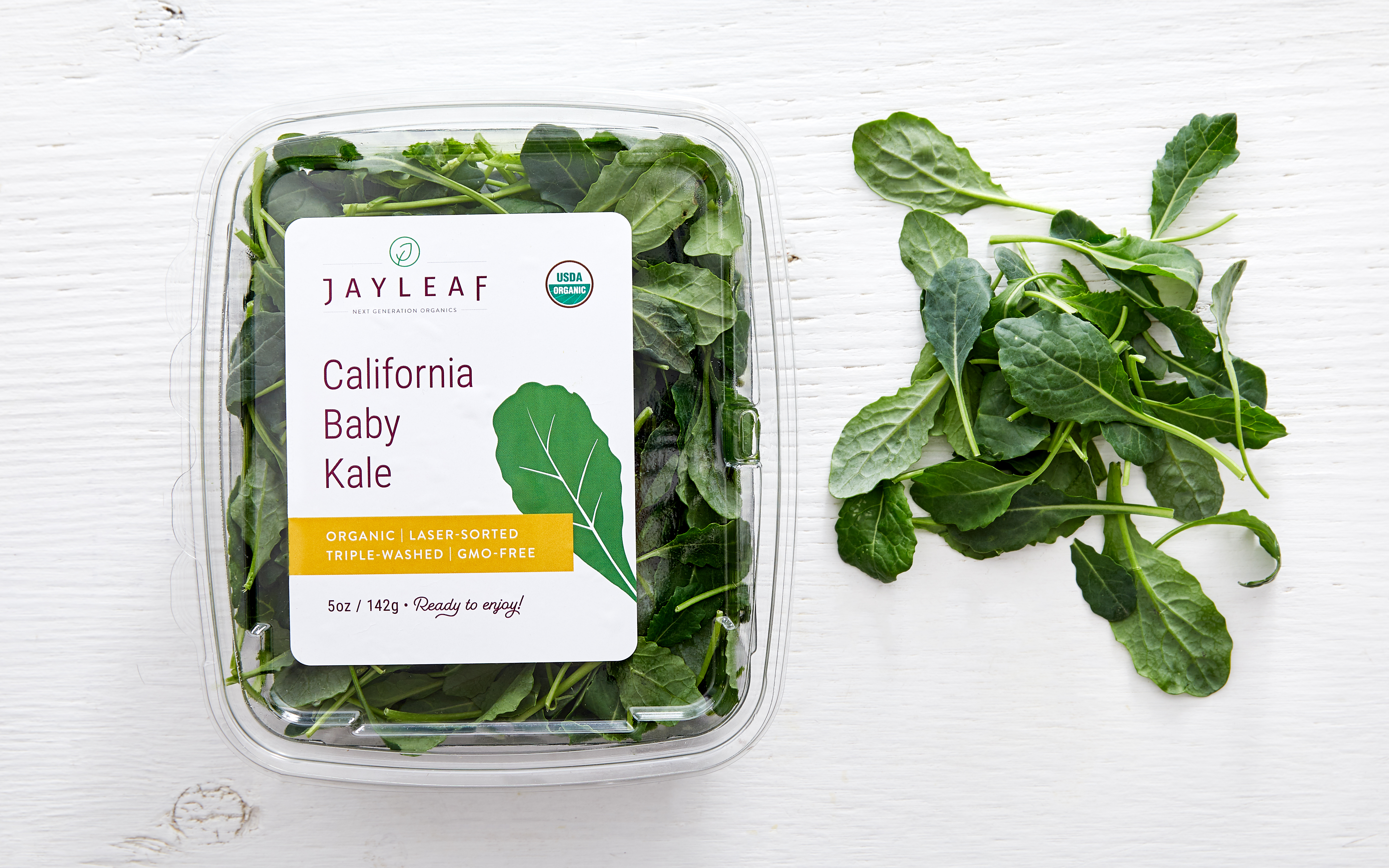 Pre-Washed Organic Baby Dino Kale | 5 oz | Jayleaf | Good Eggs
