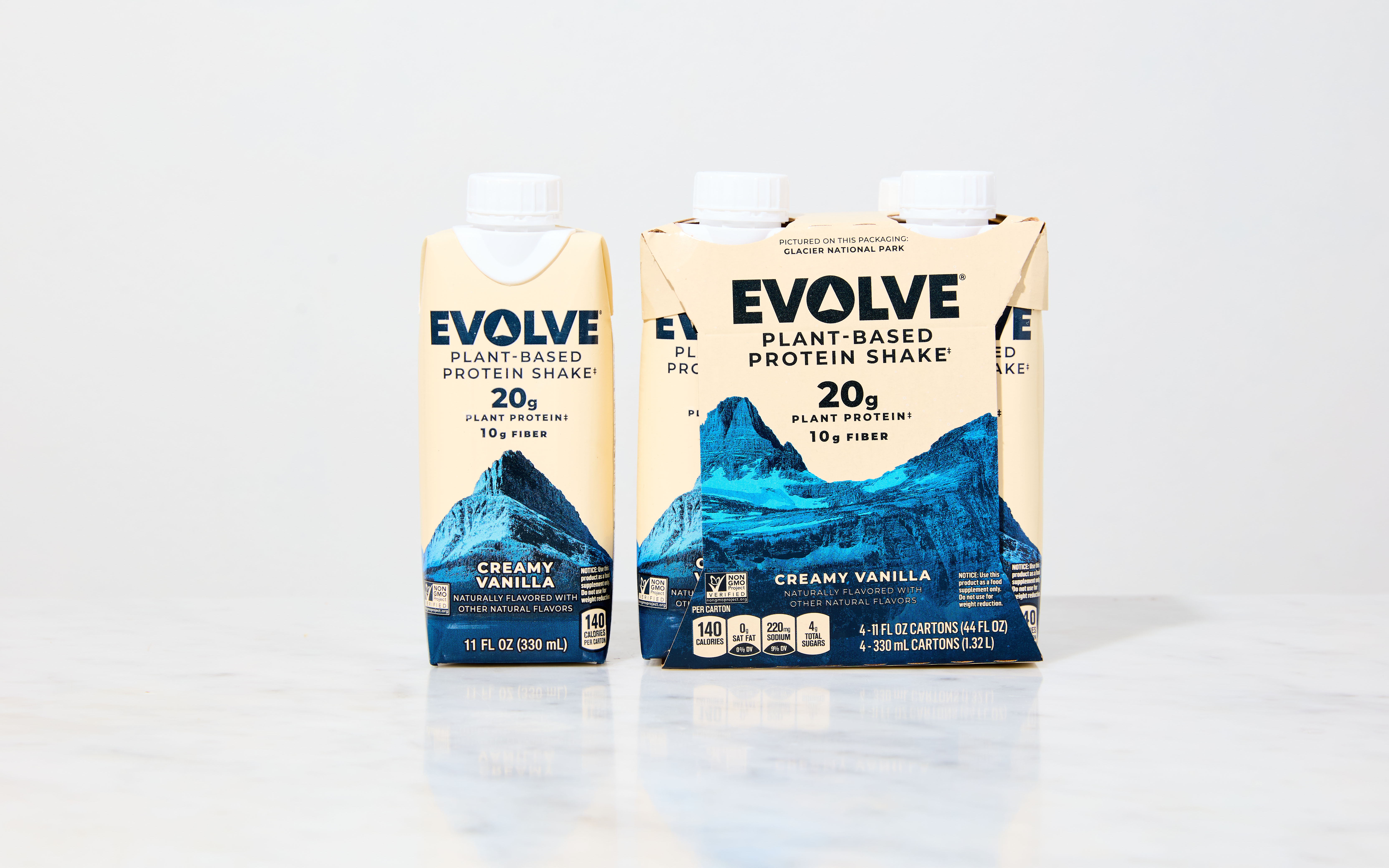 Vanilla Bean Plant-Based Protein Shake | 4 count | Evolve | Good Eggs