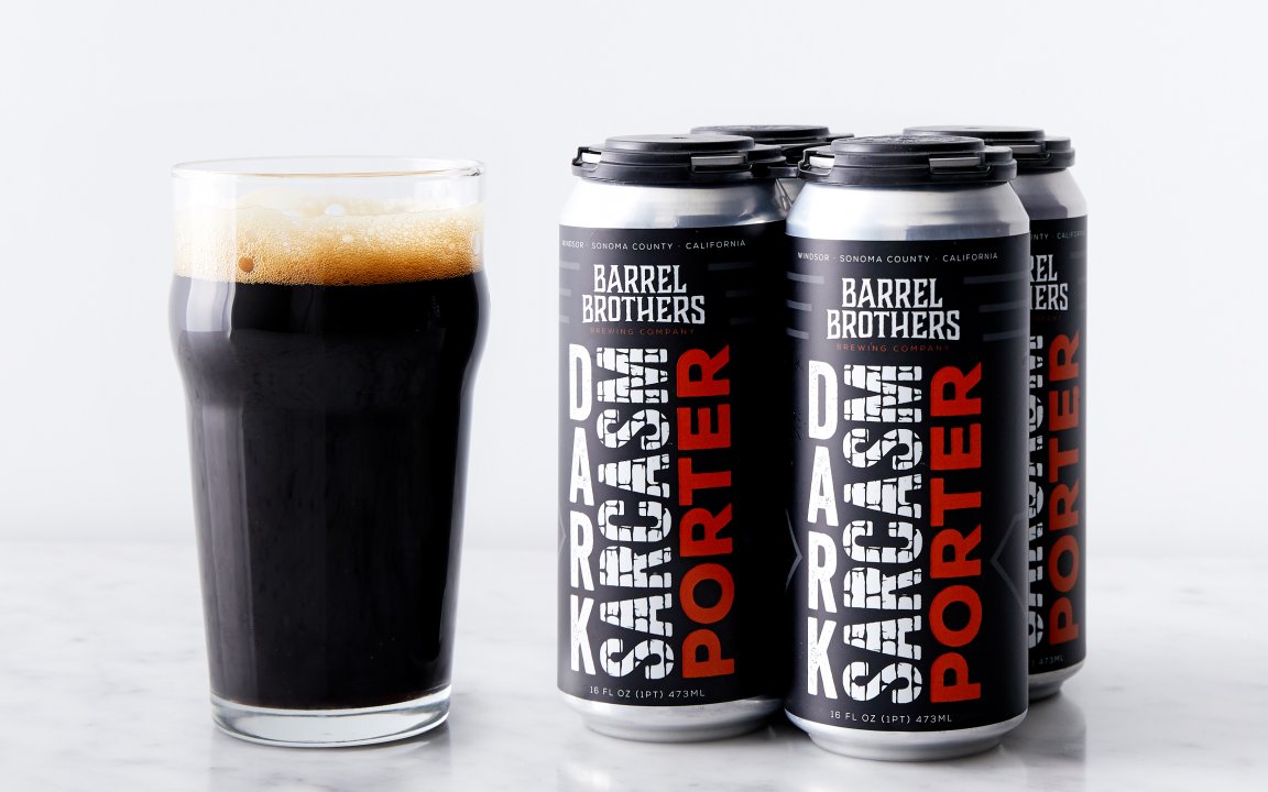 Dark Sarcasm Porter | 4 count | Barrel Brothers Brewing Company | Good Eggs