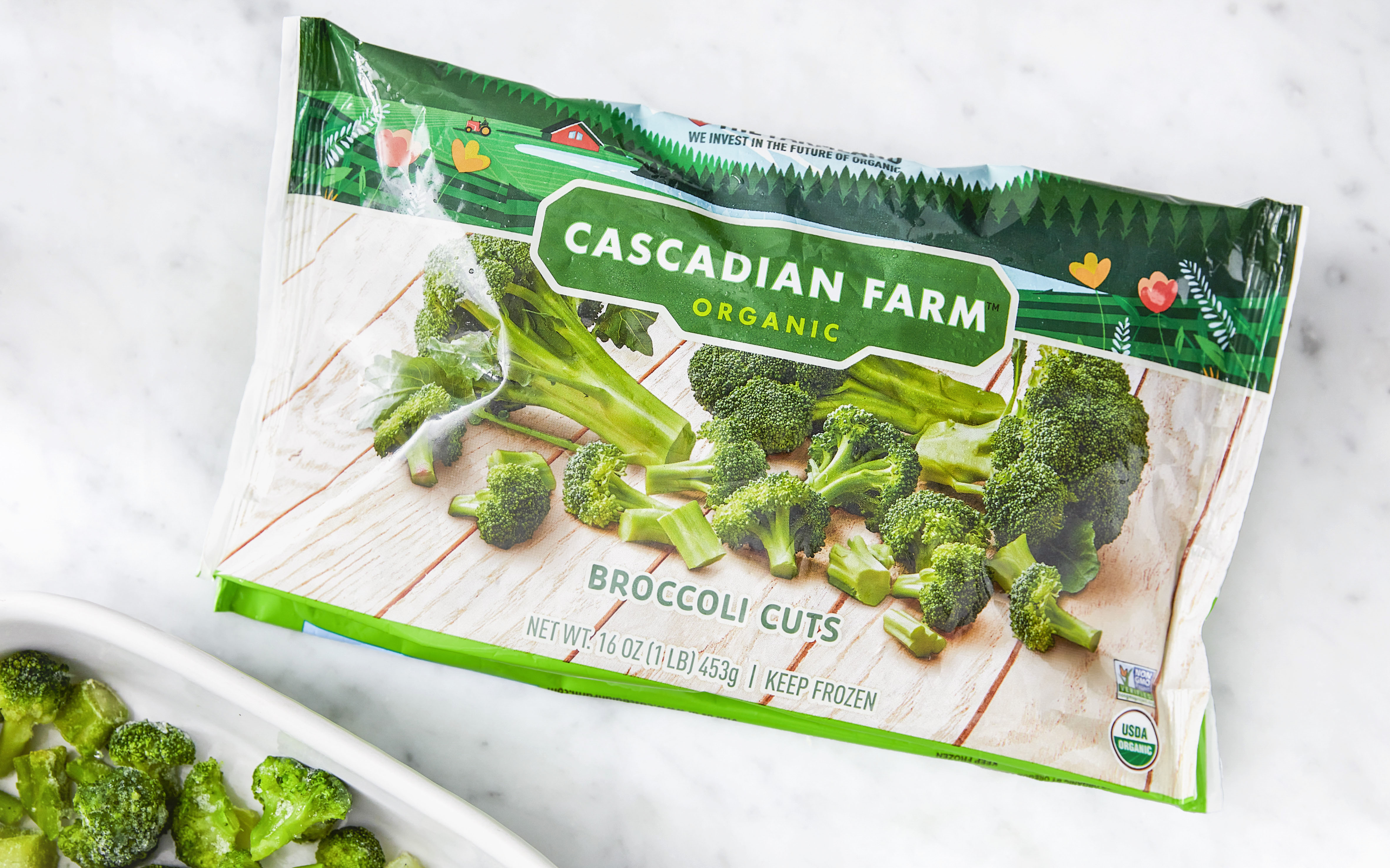 Organic Frozen Broccoli Cuts | 16 oz | Cascadian Farm | Good Eggs