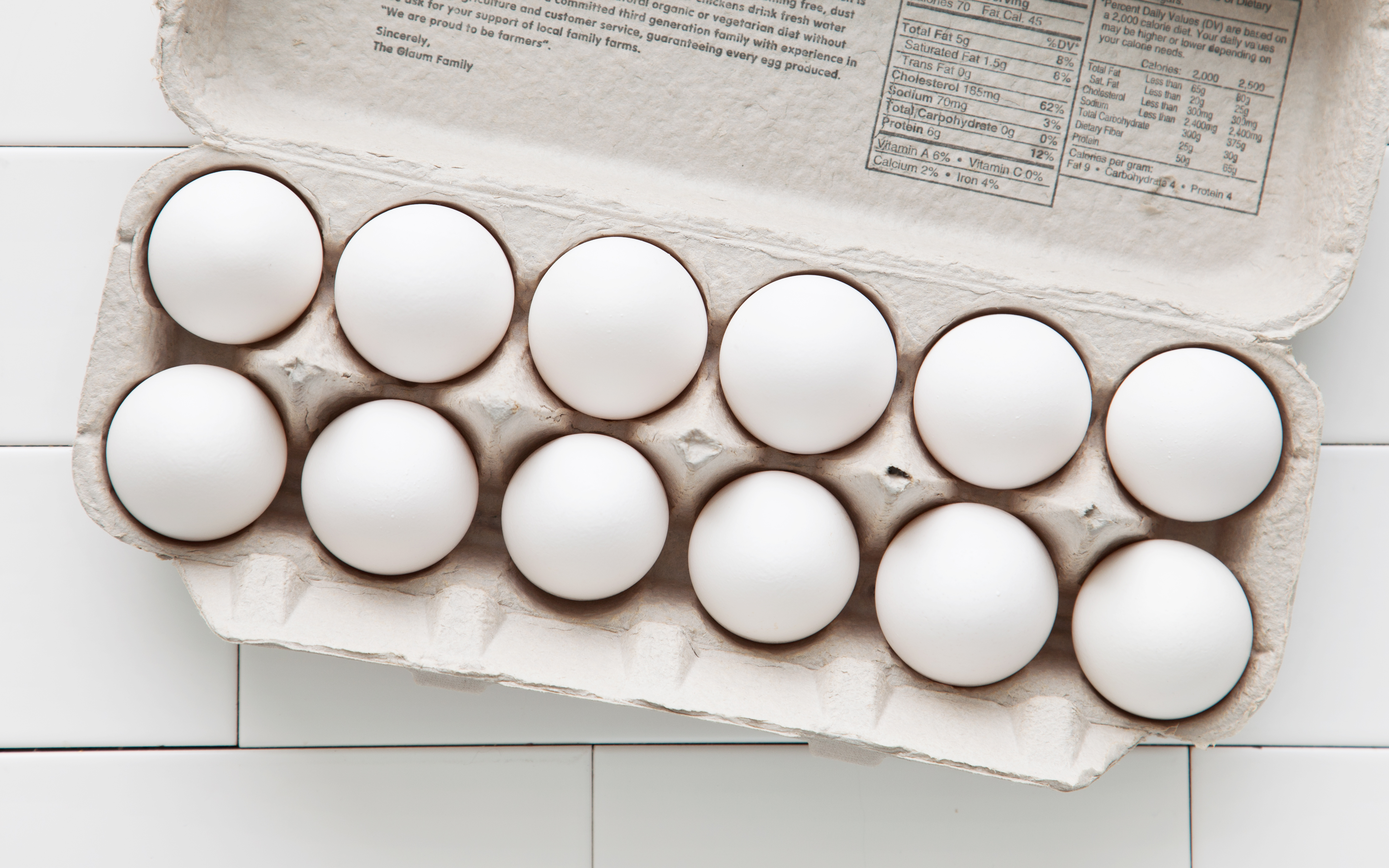 Free Range White Eggs (Large) | 1 dozen | St. John Family Farms | Good Eggs