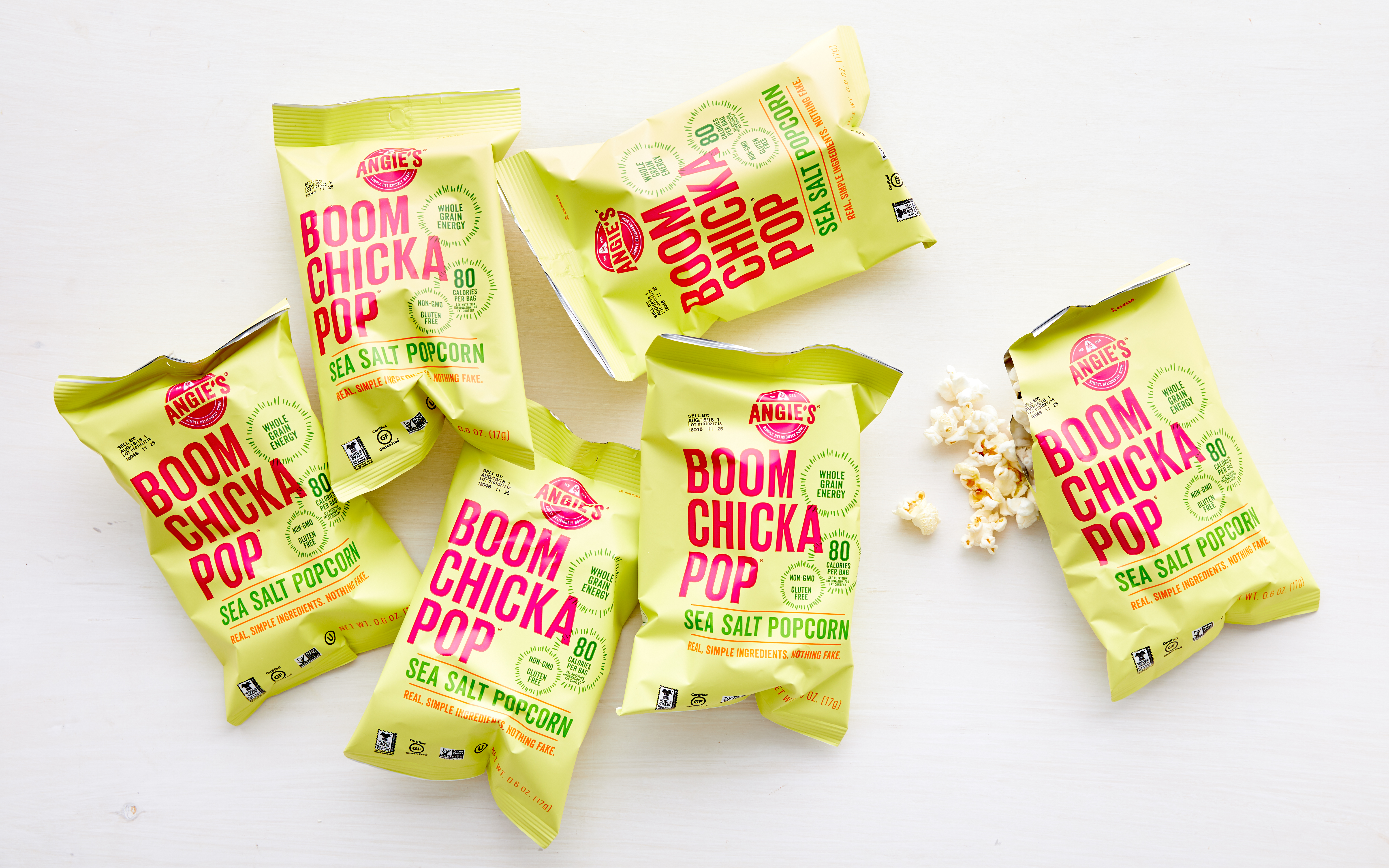 Sea Salt Popcorn | 6 count | Boomchickapop | Good Eggs
