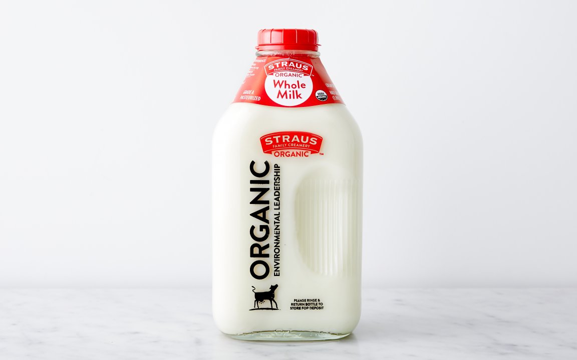 Organic Whole Milk | 1 half gallon | Straus Family Creamery | Good Eggs