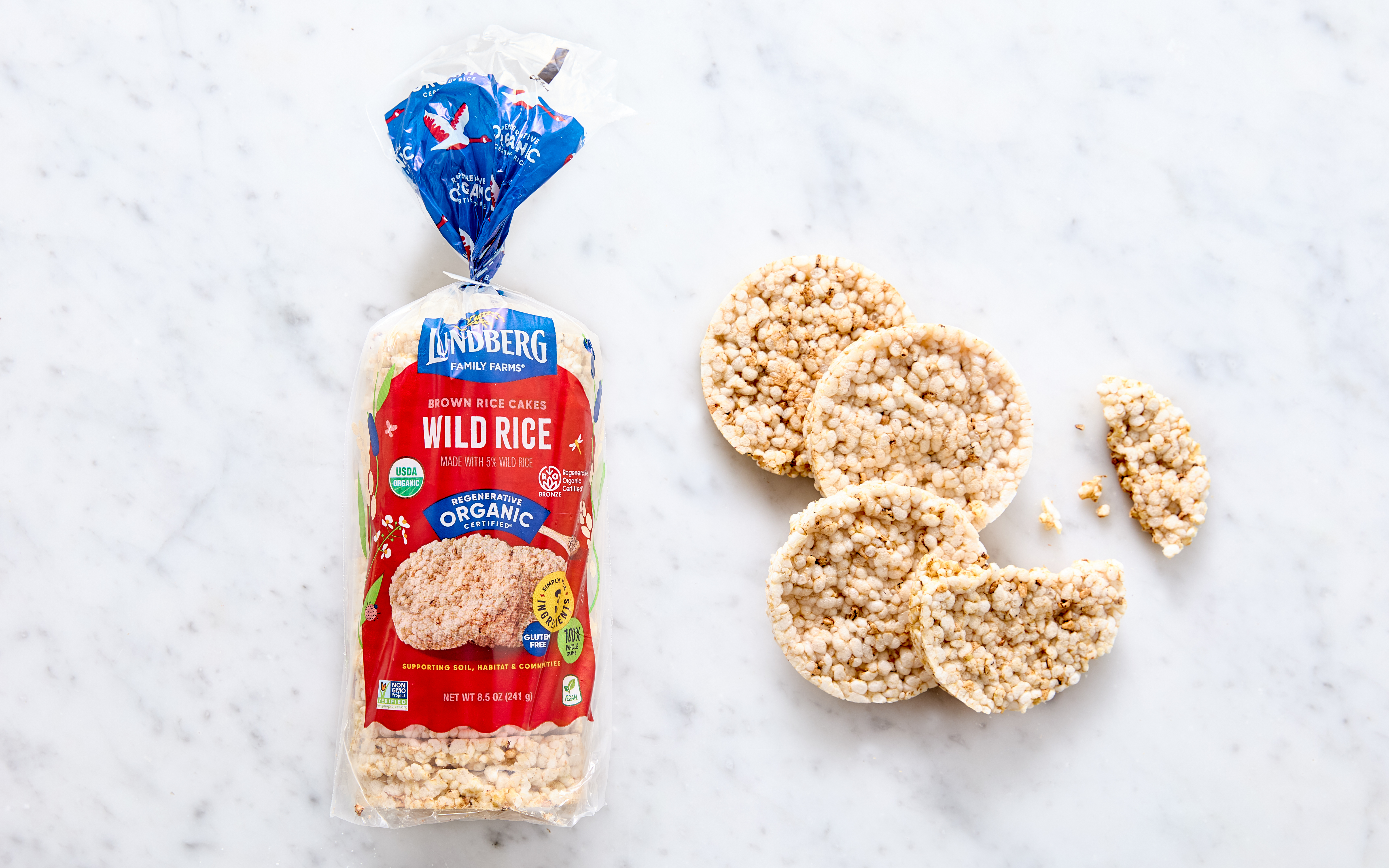 Organic Lightly Salted Wild Rice Cakes | 8.5 oz | Lundberg Family Farm ...