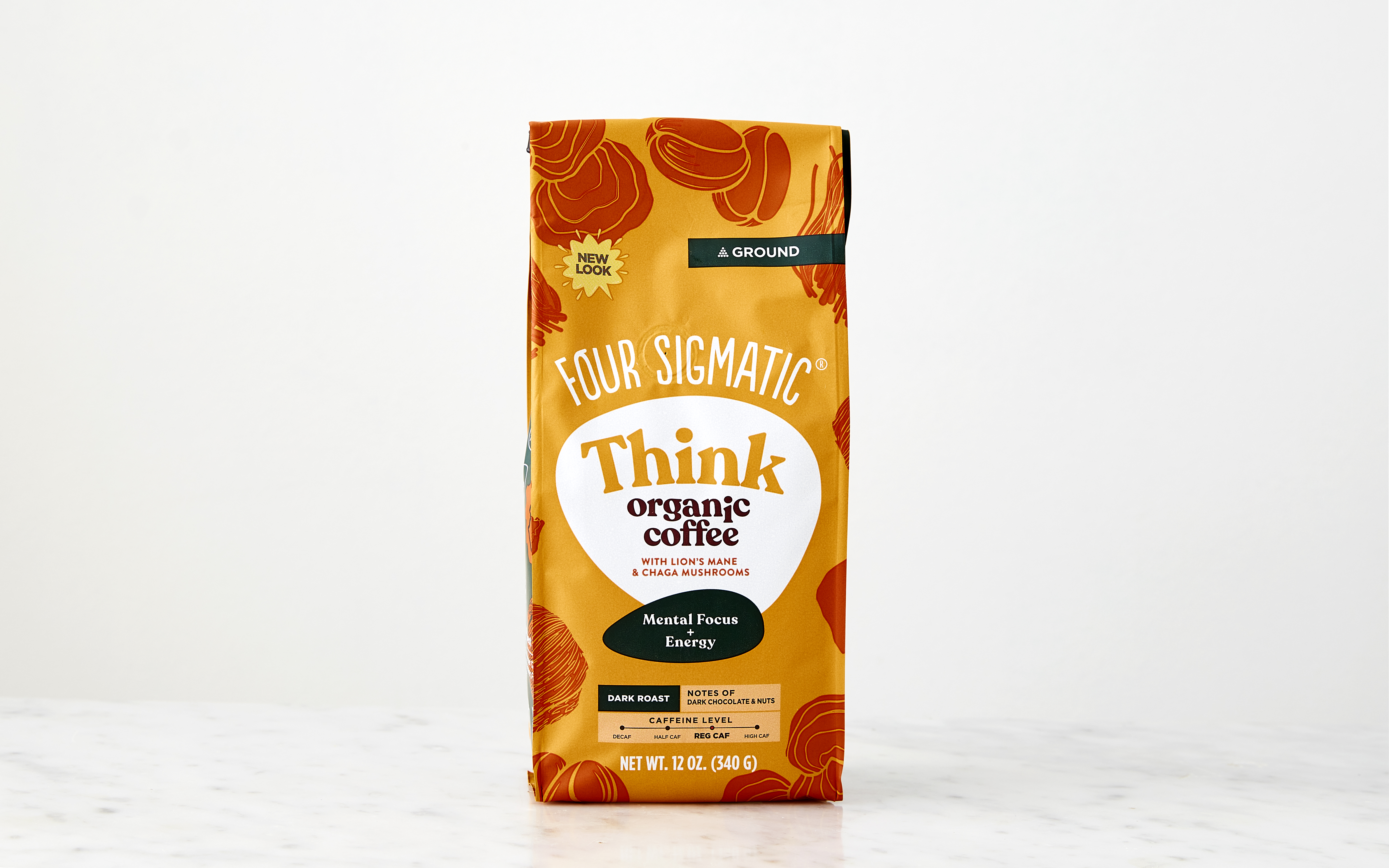 Think Organic Functional Ground Coffee | 12 oz | Four Sigmatic | Good Eggs