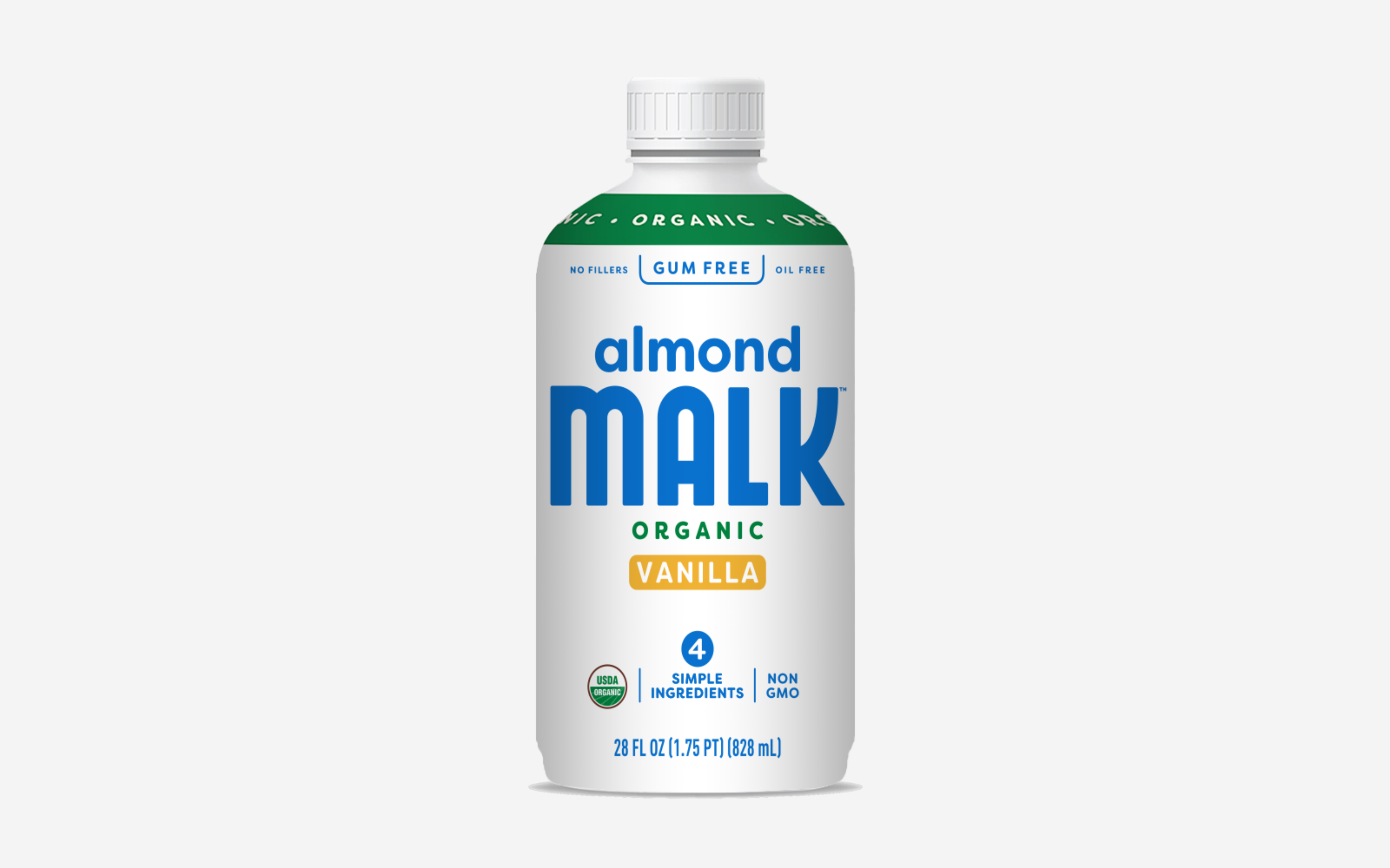 Organic Unsweetened Vanilla Almond Milk | 28 fl oz | Malk Organics ...
