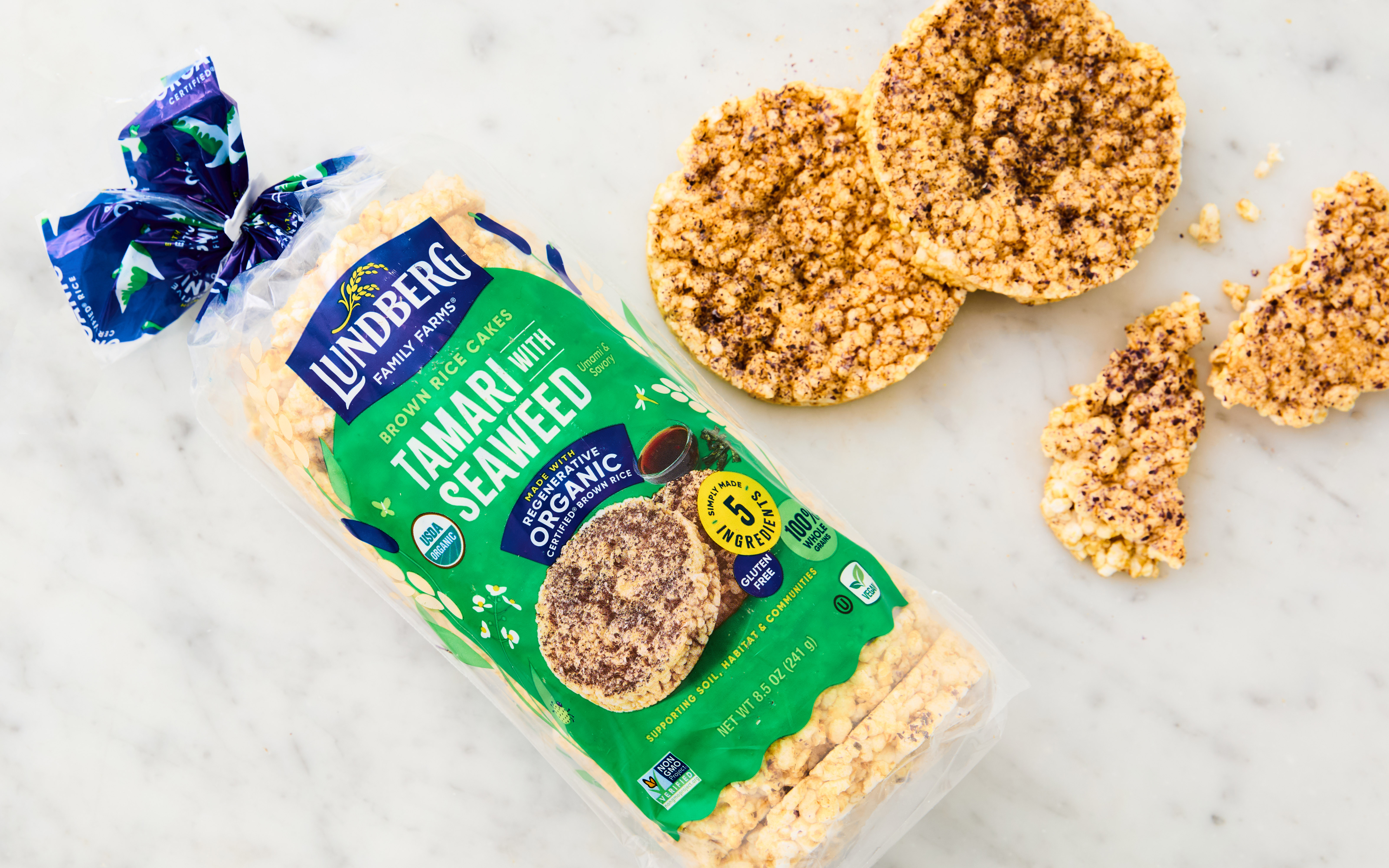 Tamari Seaweed Rice Cakes | 8.5 oz | Lundberg Family Farm | Good Eggs
