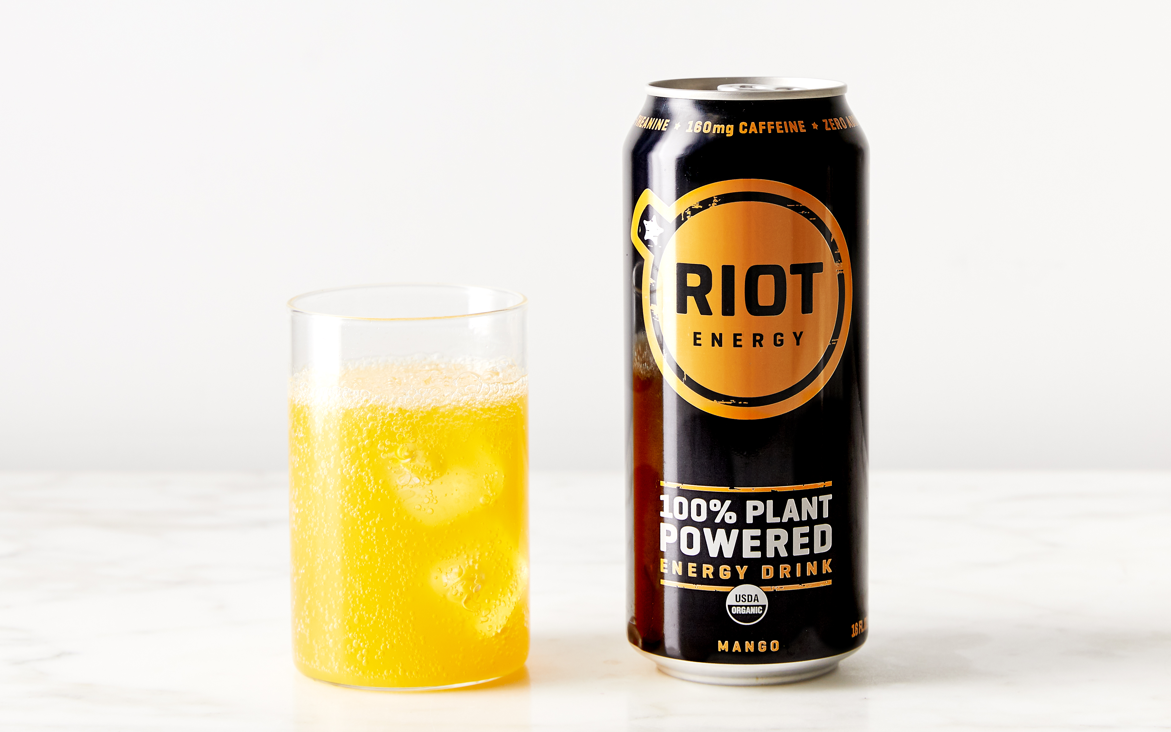 Organic Mango Energy Drink | 16 oz | Riot Energy | Good Eggs