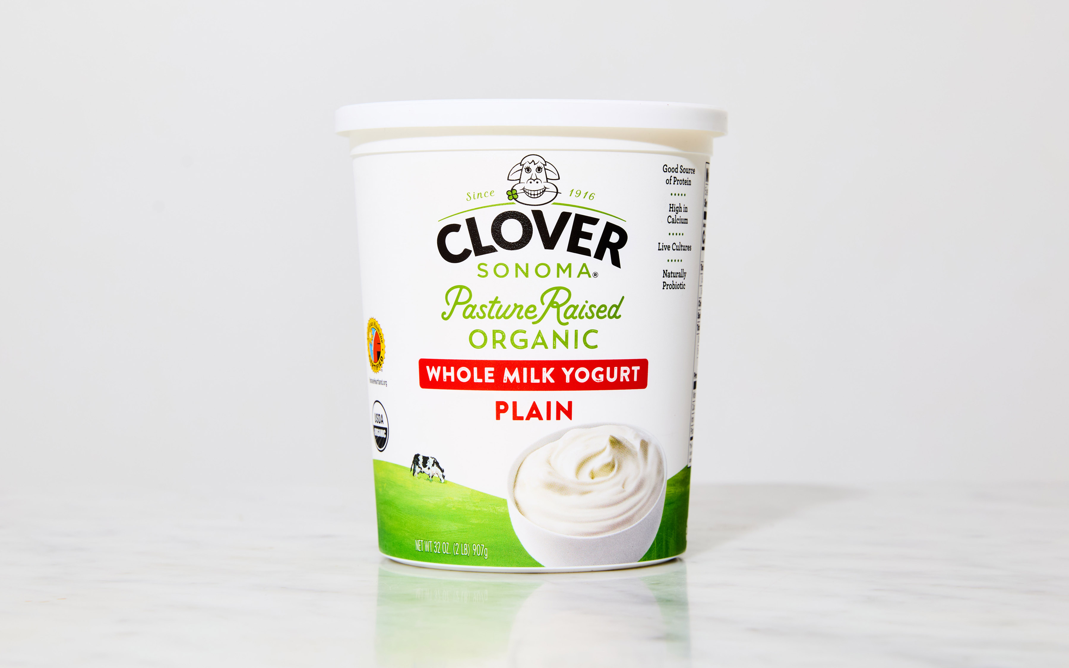 Organic Whole Milk Yogurt | 32 oz | Clover Sonoma | Good Eggs