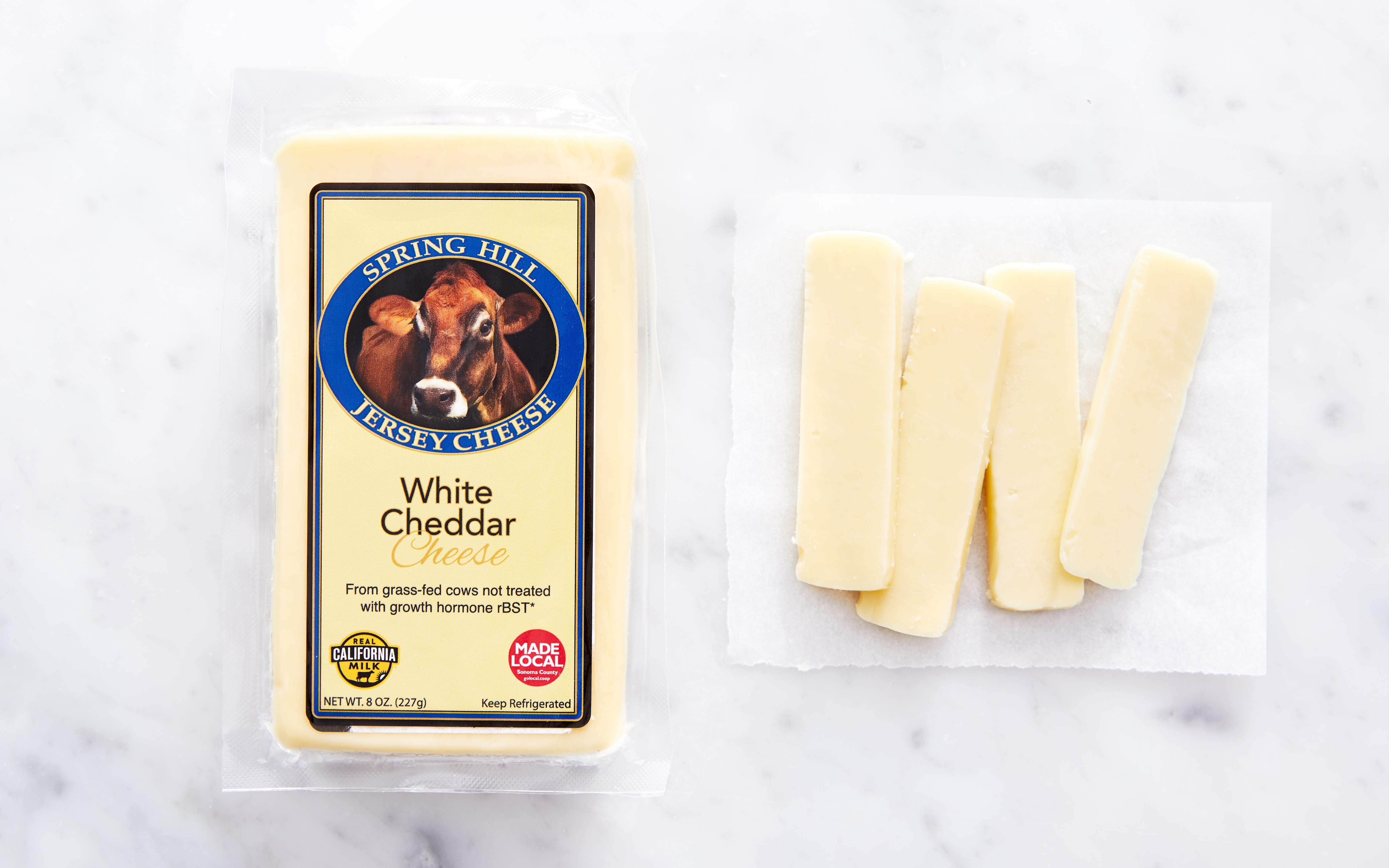 White Cheddar | 8 oz | Spring Hill Jersey Cheese | Good Eggs