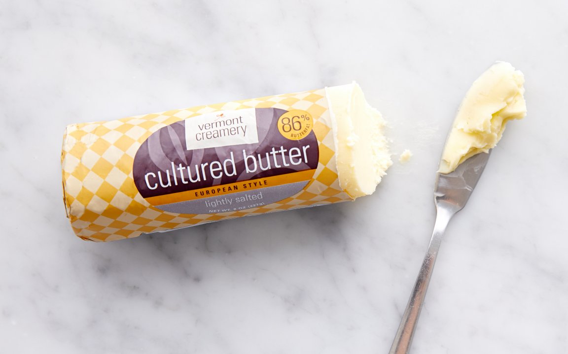 Lightly Salted Cultured Butter | 8 oz | Vermont Creamery | Good Eggs
