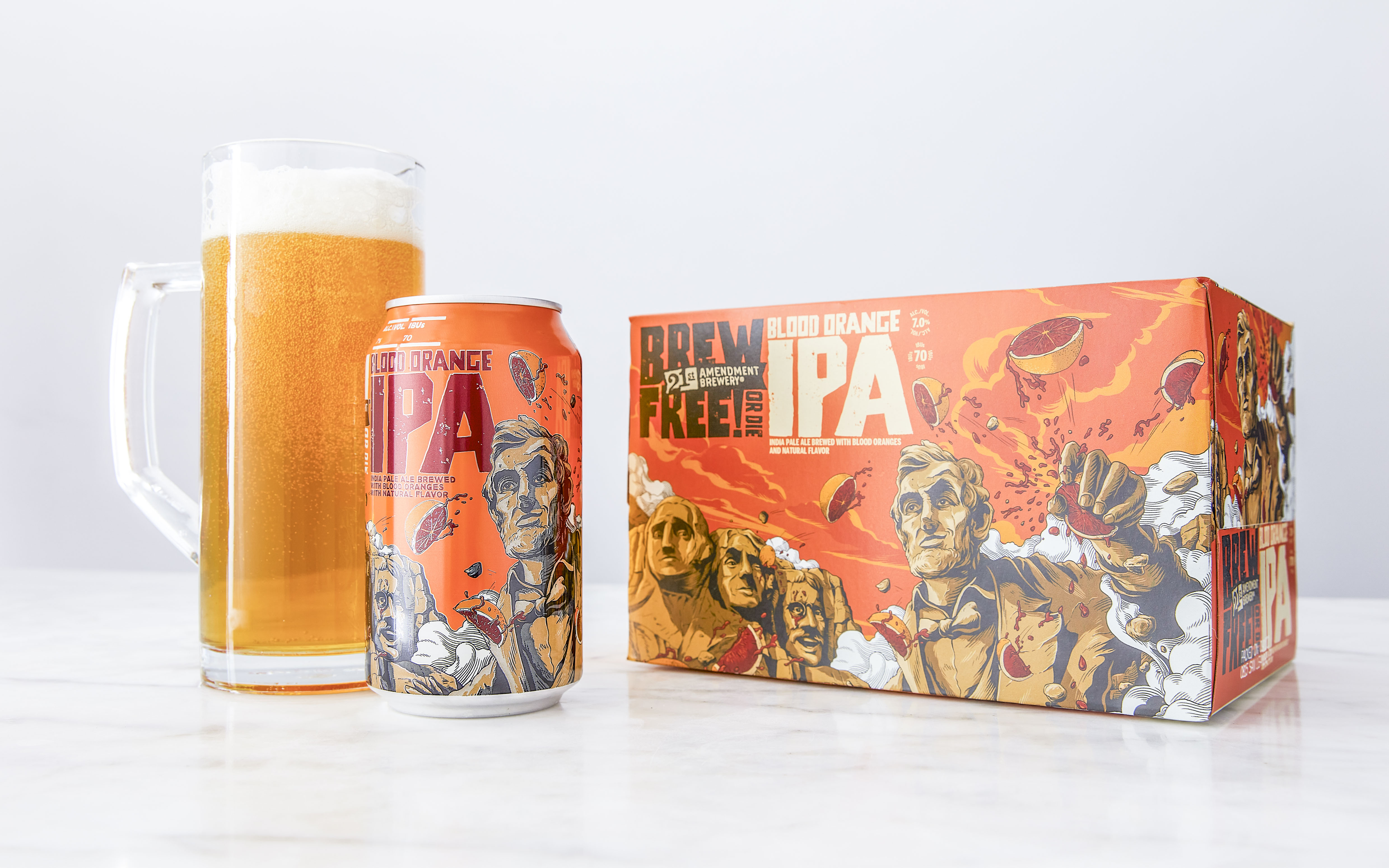 Brew Free! or Die Blood Orange IPA | 6 count | 21st Amendment Brewery ...