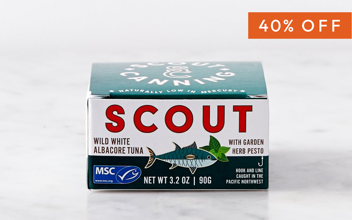 Wild Albacore Tuna With Garden Herb Pesto | 3.2 oz | Scout | Good Eggs