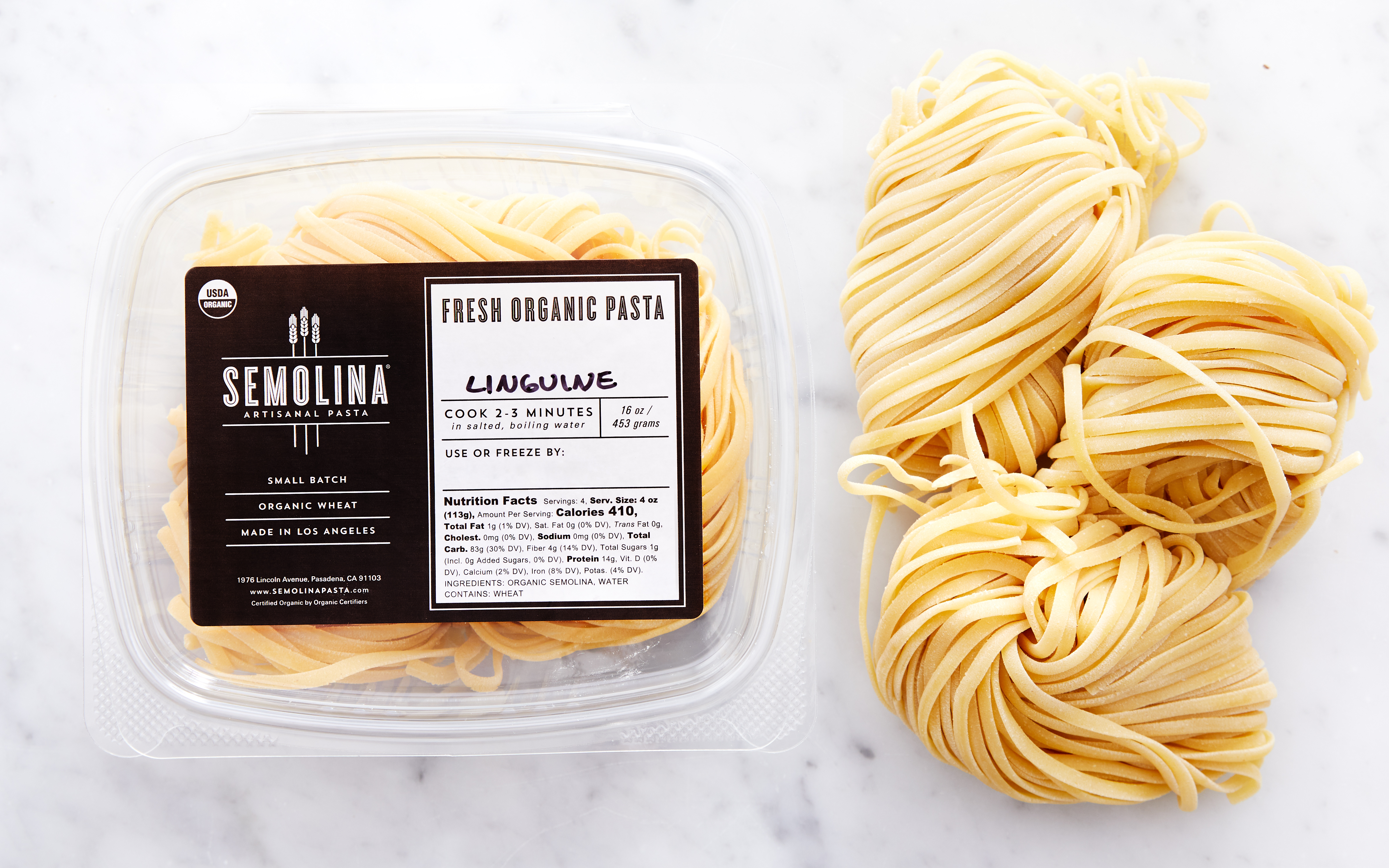 Fresh Linguine | 16 oz | Semolina Artisanal Pasta | Good Eggs
