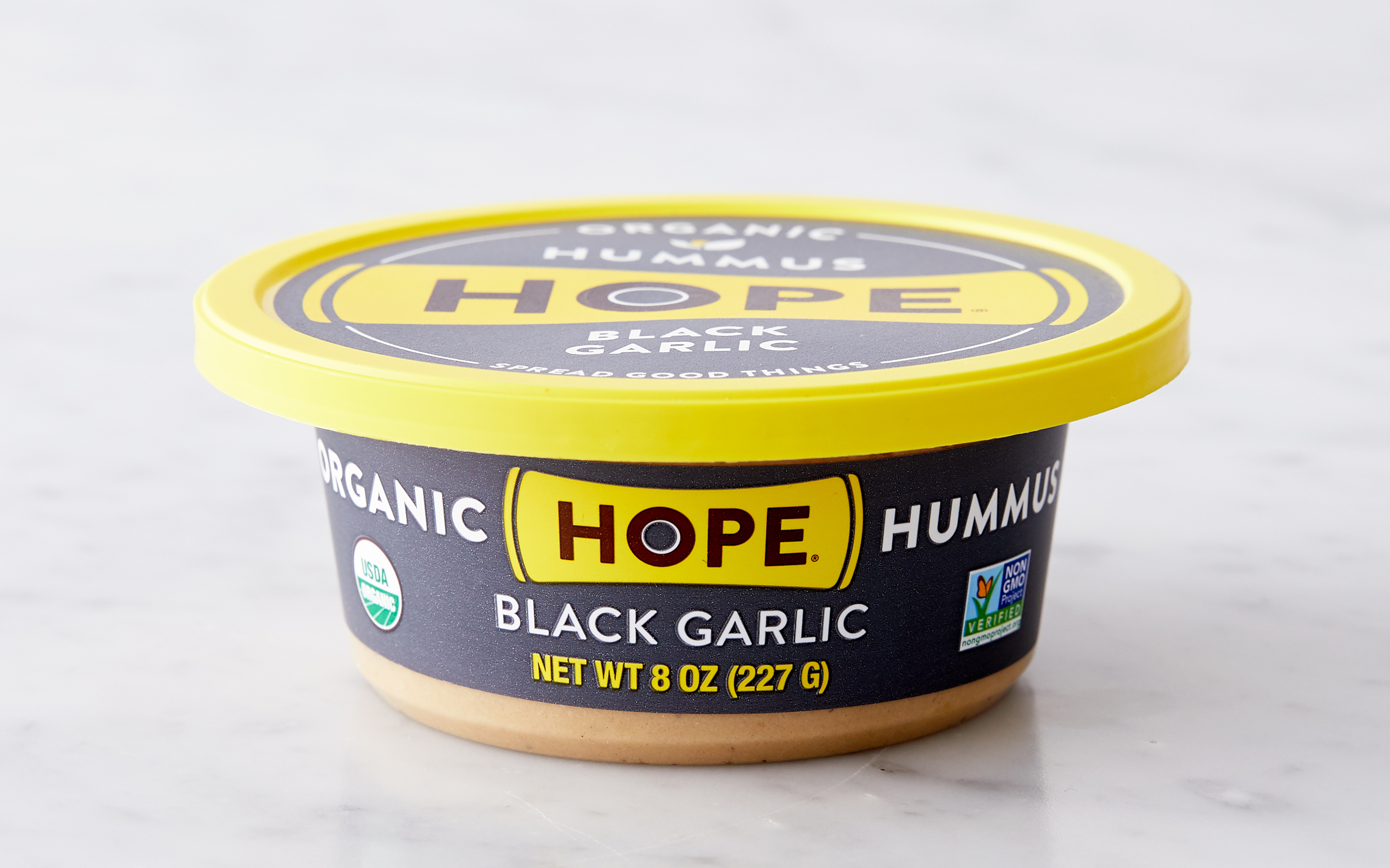 Organic Black Garlic Hummus | 8 oz | Hope Foods | Good Eggs