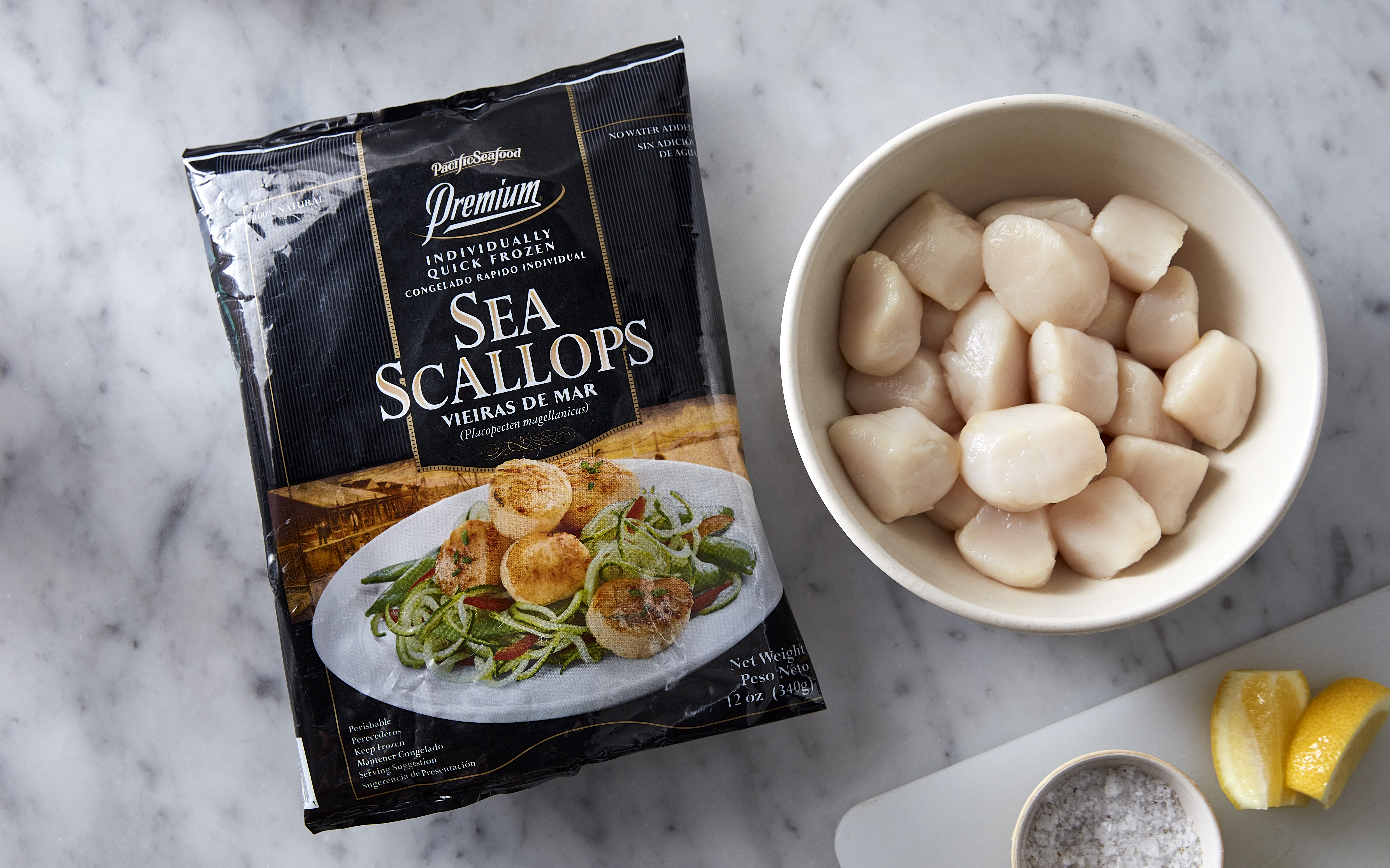 Wild Large Sea Scallops (Frozen) | 12 oz | Pacific Seafood | Good Eggs