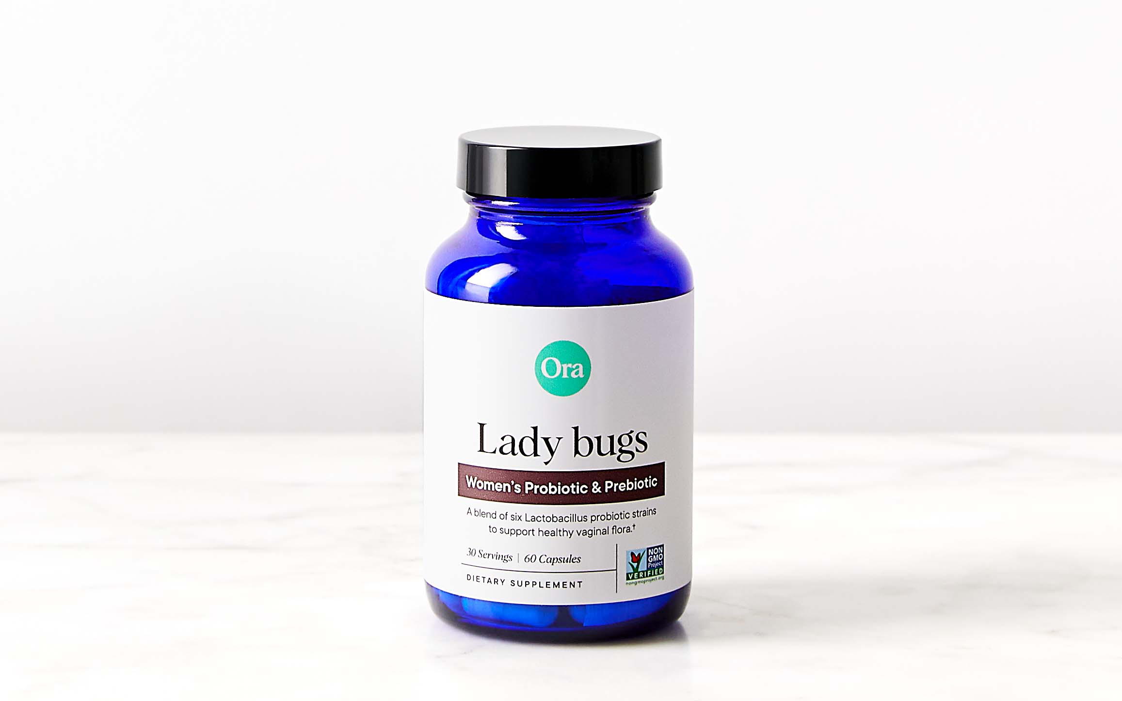 Lady Bugs Women's Probiotic & Prebiotic Capsules | 60 count | Ora ...