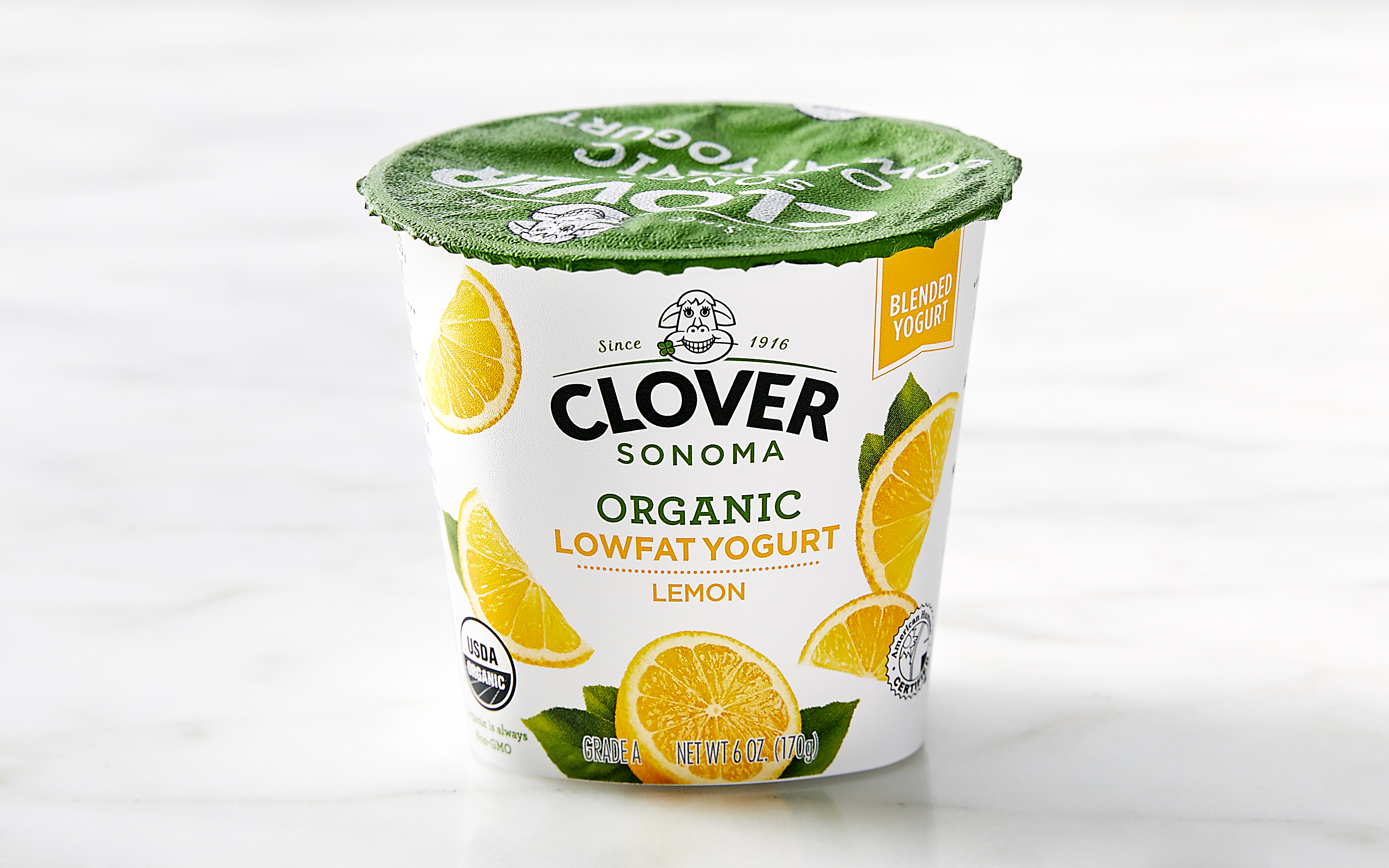 Organic Low Fat Lemon Yogurt | 5.3 oz | Clover Sonoma | Good Eggs