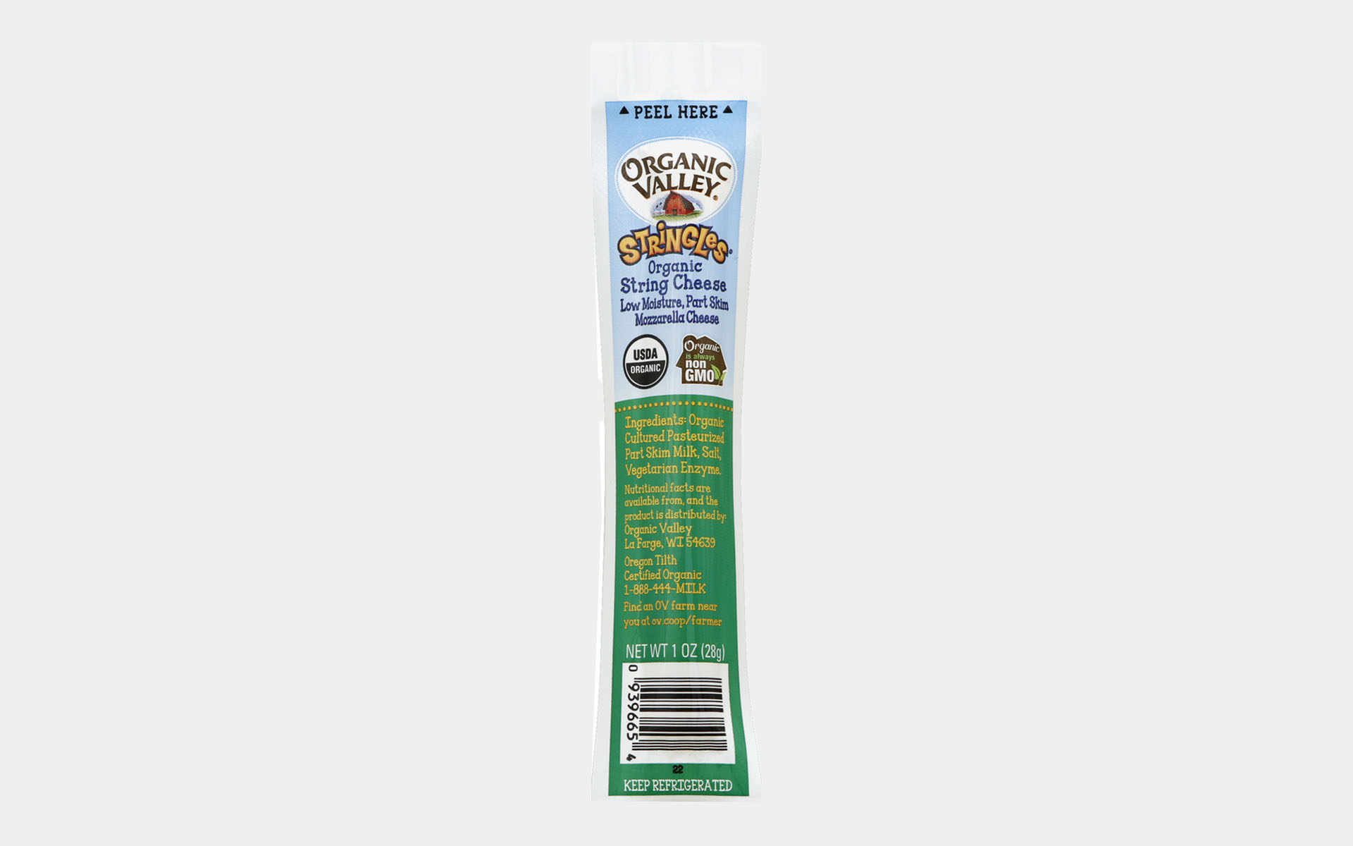 Mozzarella Stringles® Organic String Cheese | 1 count | Organic Valley ...