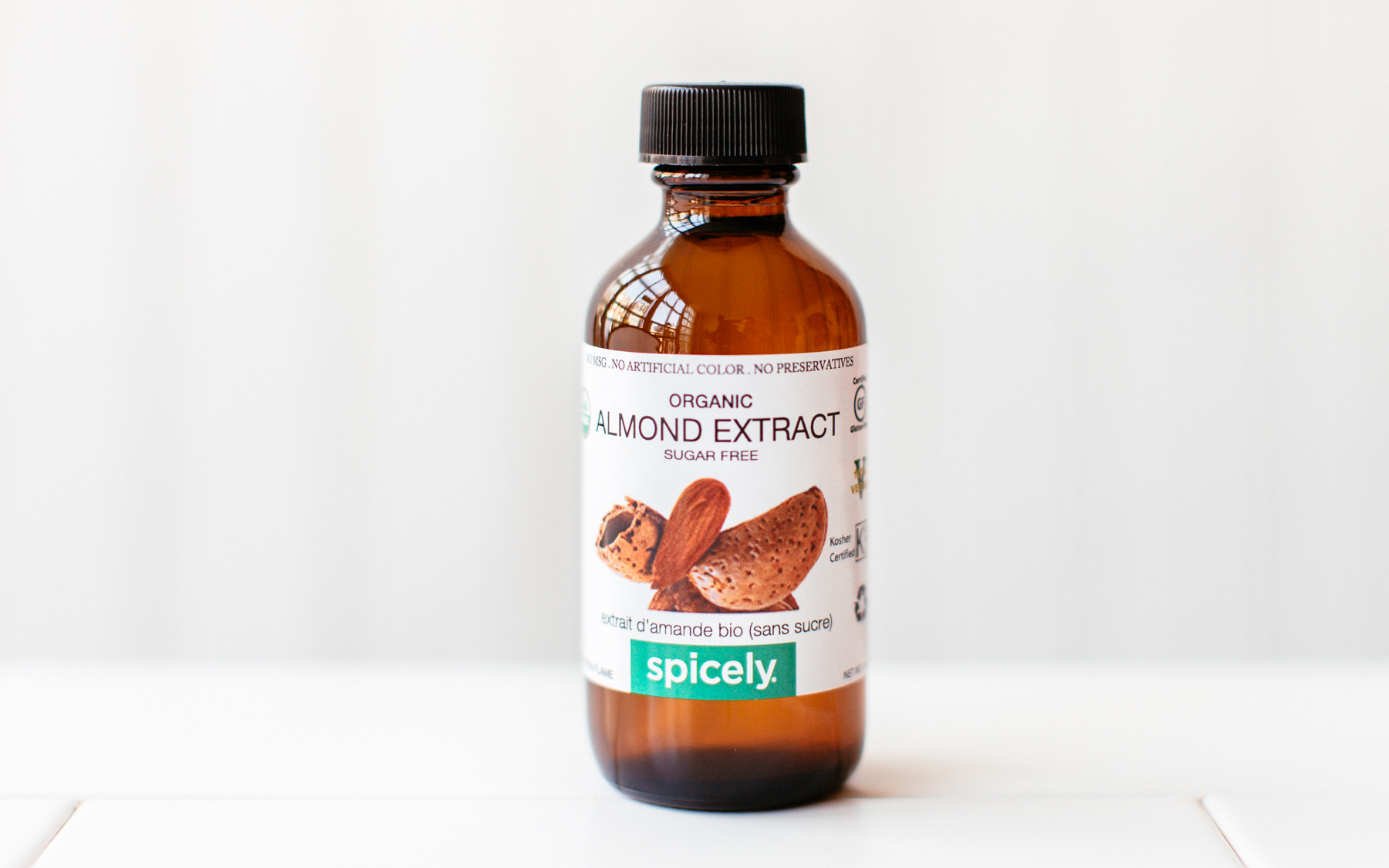 Organic Almond Extract | 2 fl oz | Spicely Organics | Good Eggs