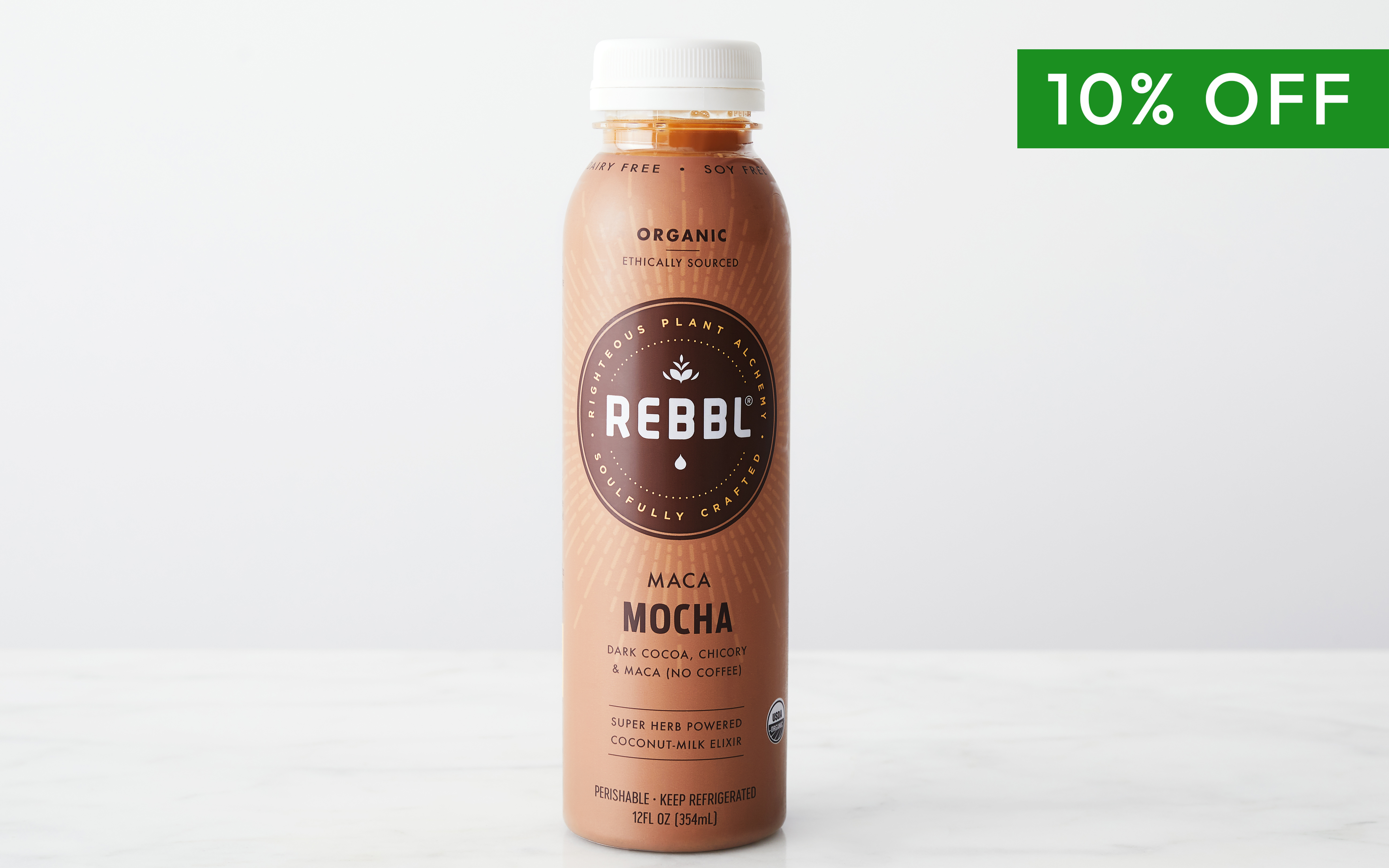 Organic Maca Mocha Elixir | 12 fl oz | Rebbl | Good Eggs