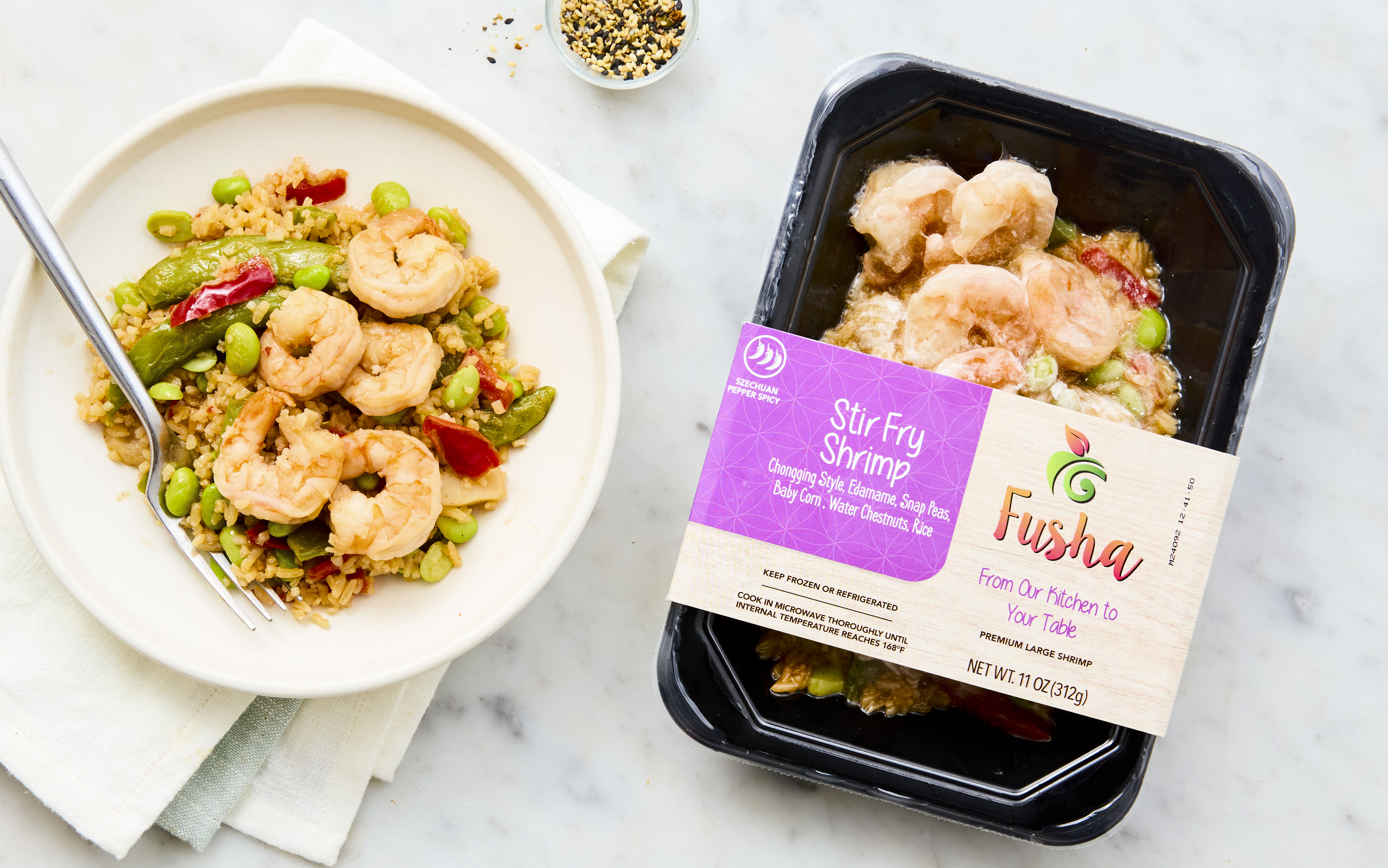 Shrimp Stir Fry | 11 oz | Fusha Foods | Good Eggs