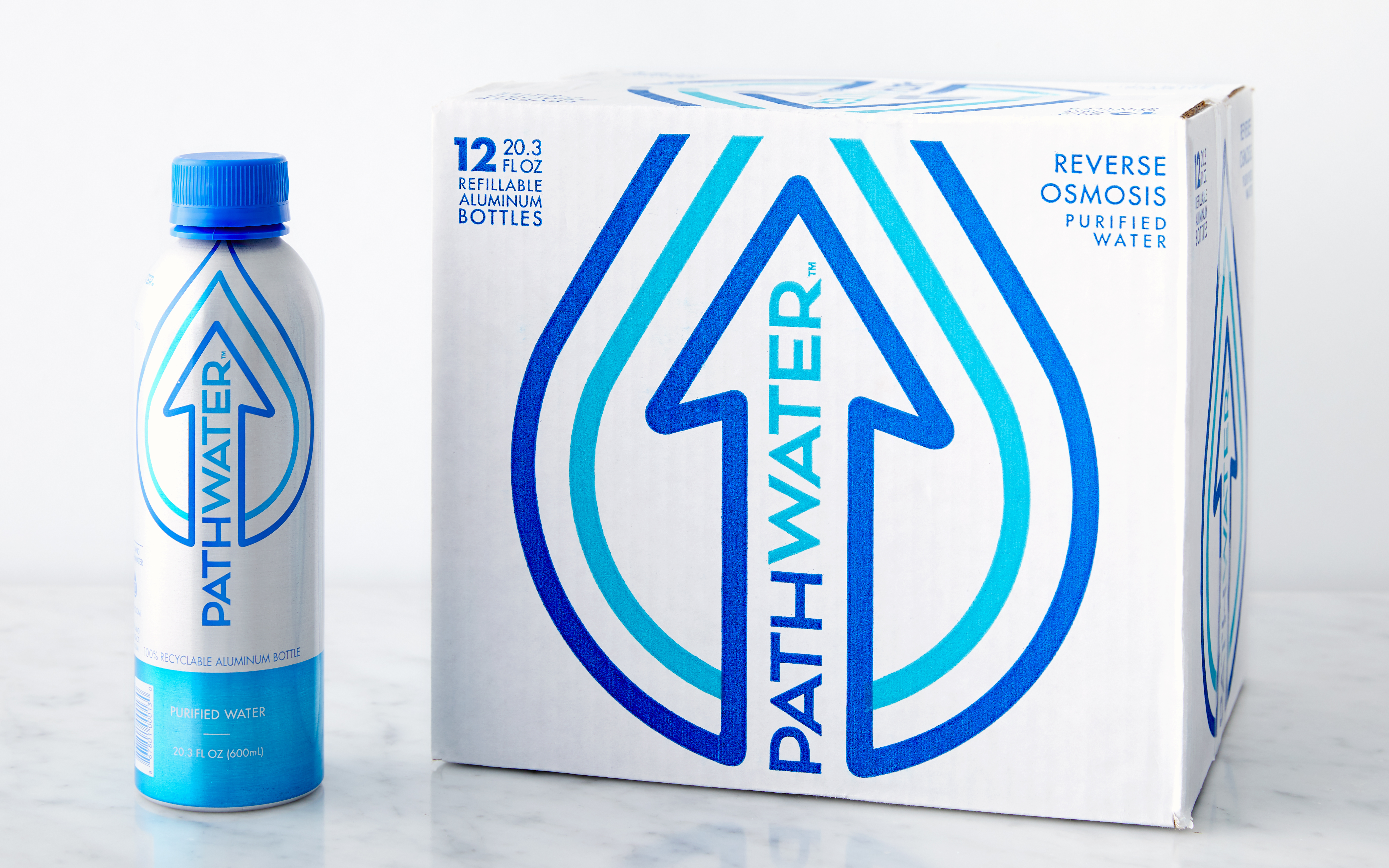 Case of Purified Water in Refillable Aluminum Bottle | 12 count ...