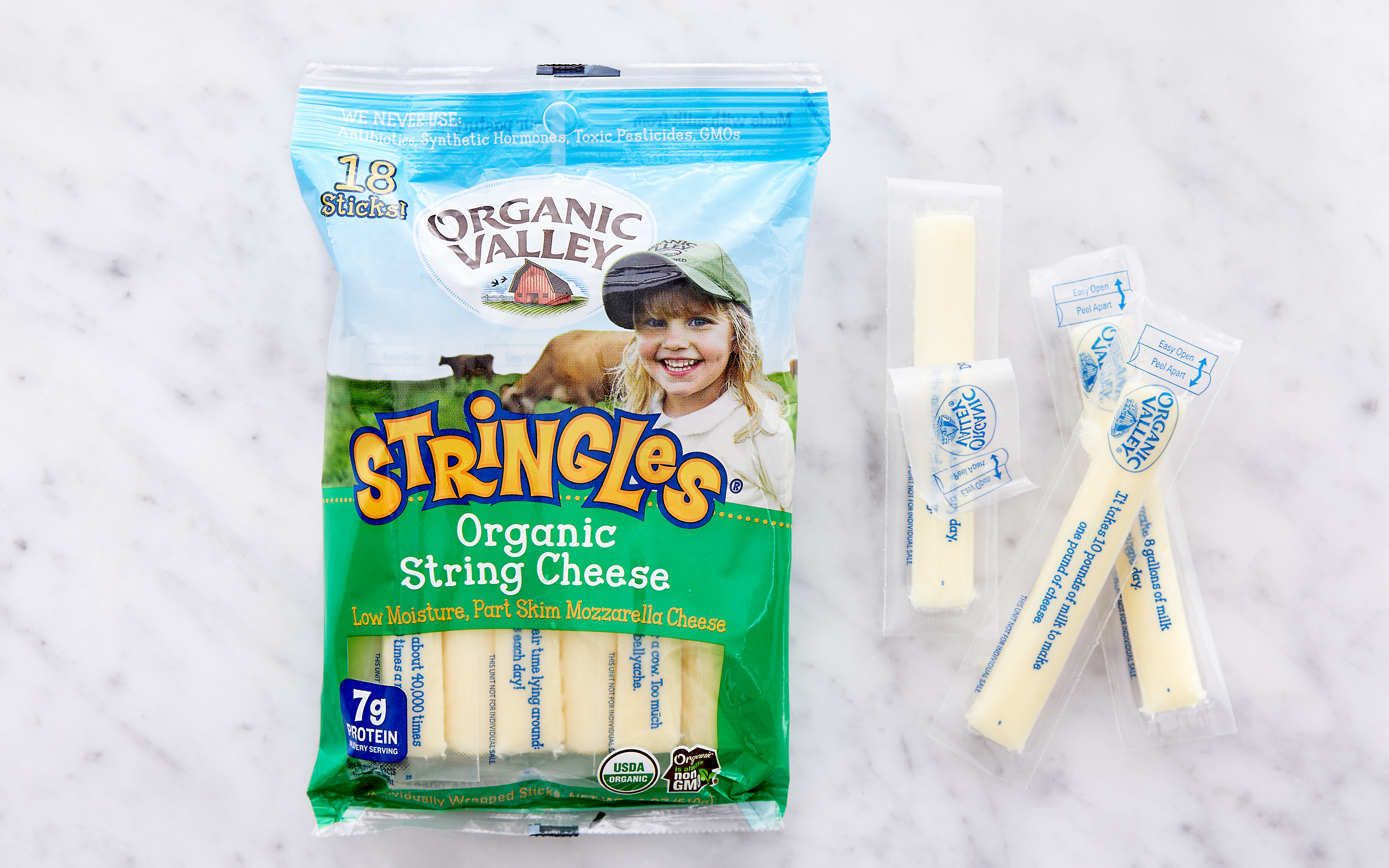Mozzarella Stringles® Organic String Cheese | 18 count | Organic Valley ...