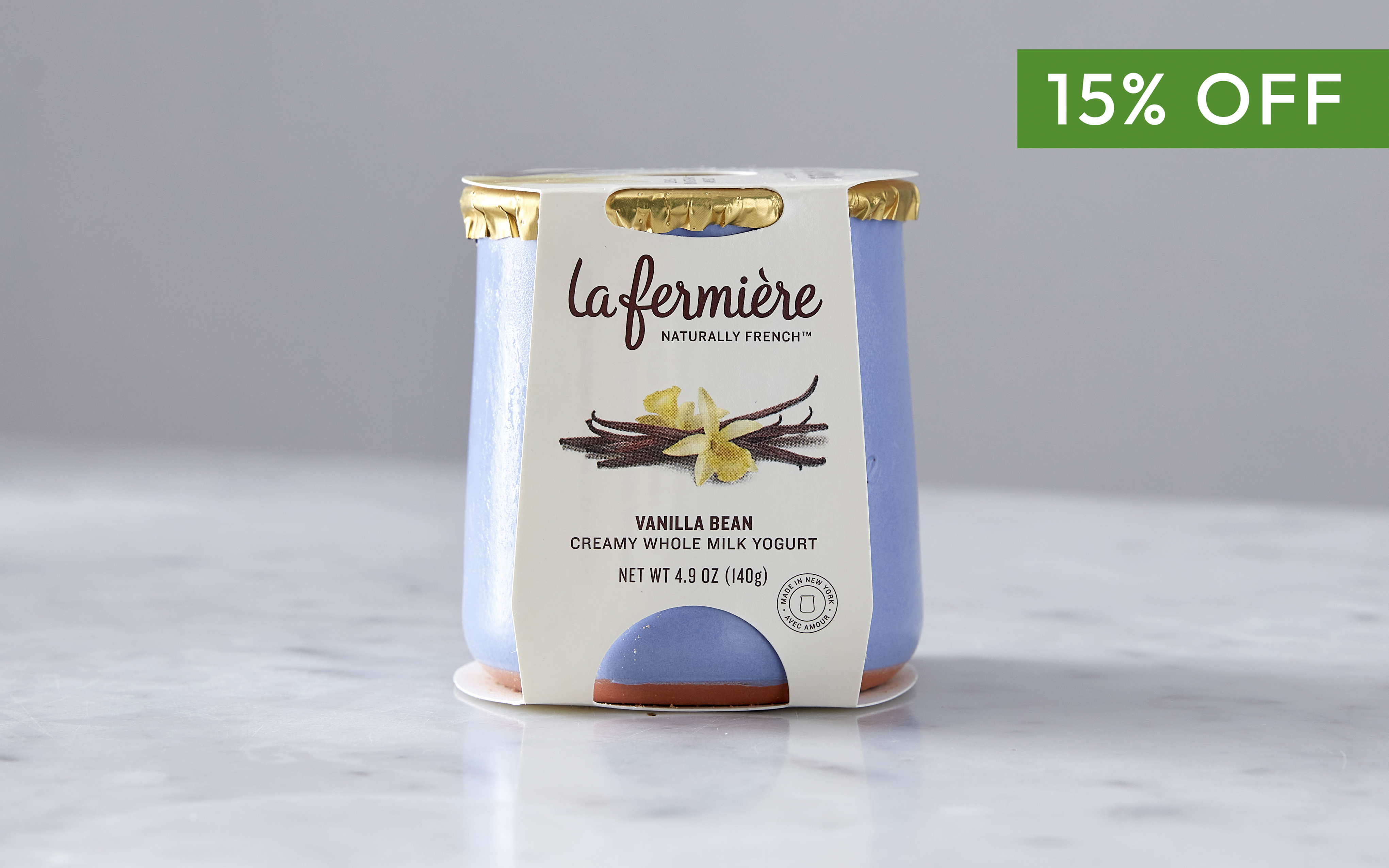 Vanilla Bean Yogurt | 4.9 oz | La Fermiere | Good Eggs