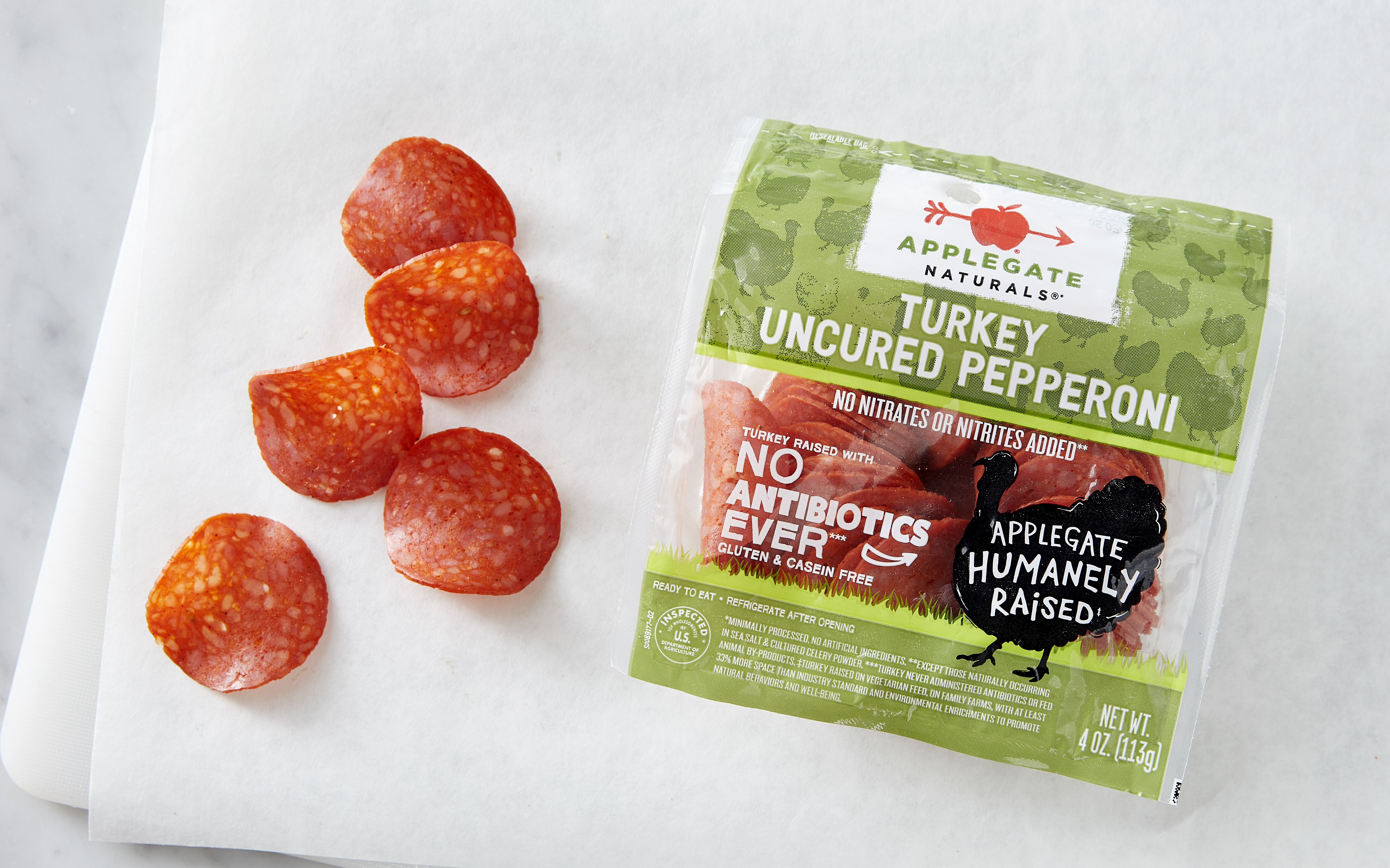 Uncured Turkey Pepperoni | 4 oz | Applegate Farms | Good Eggs