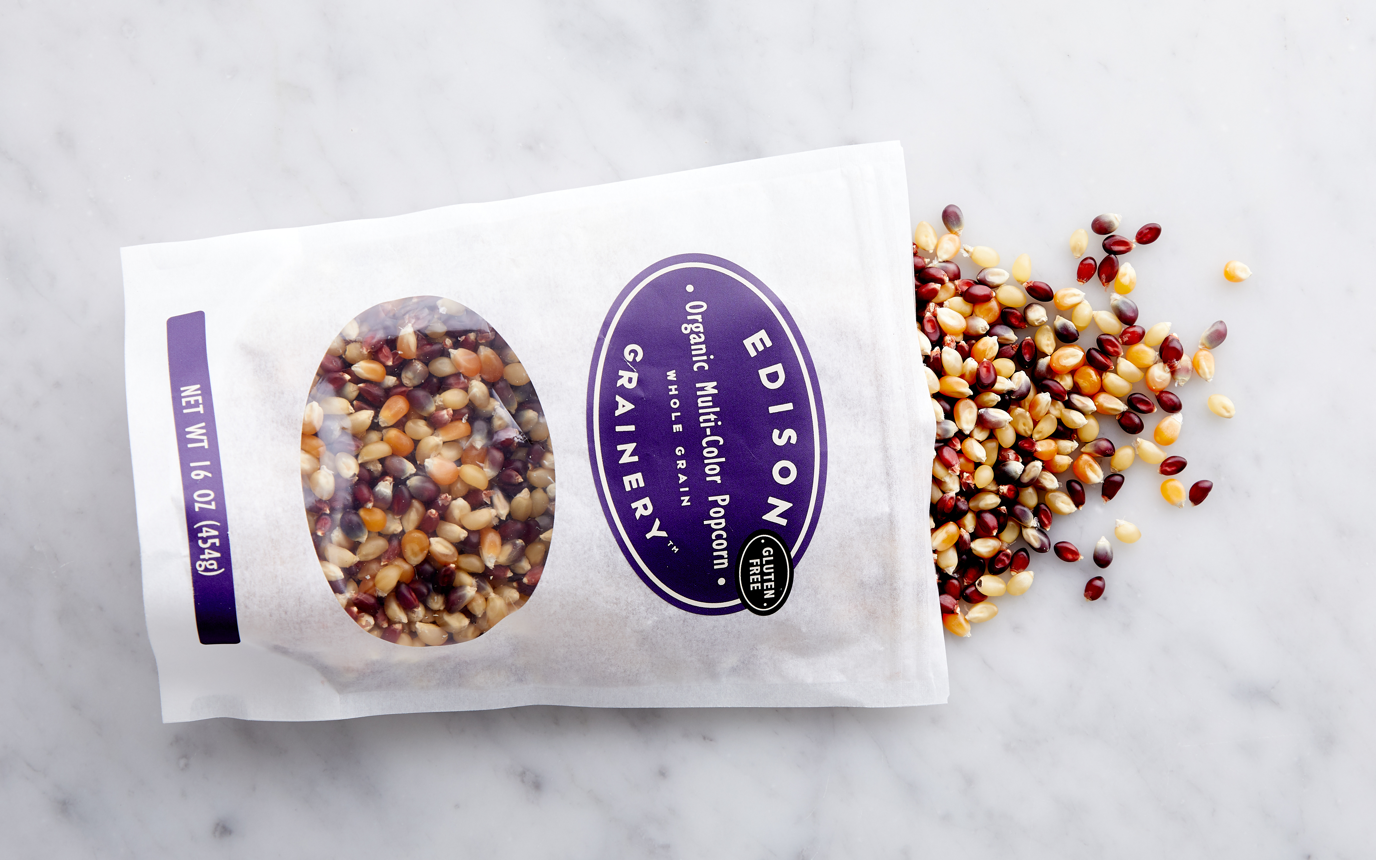 Organic Multi-Color Popcorn | 16 oz | Edison Grainery | Good Eggs