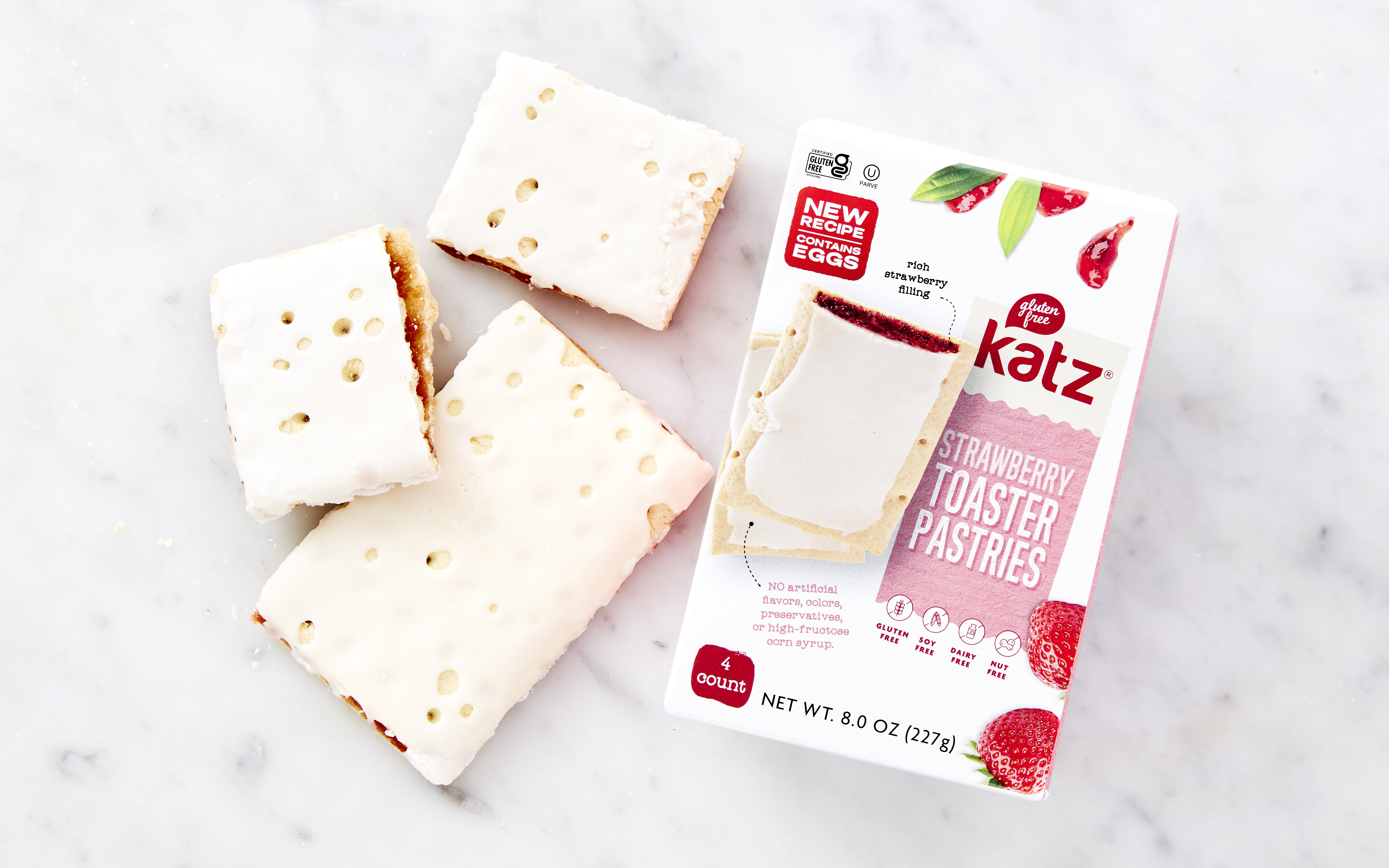 Strawberry Toaster Pastries | 8 oz | Katz Gluten Free | Good Eggs
