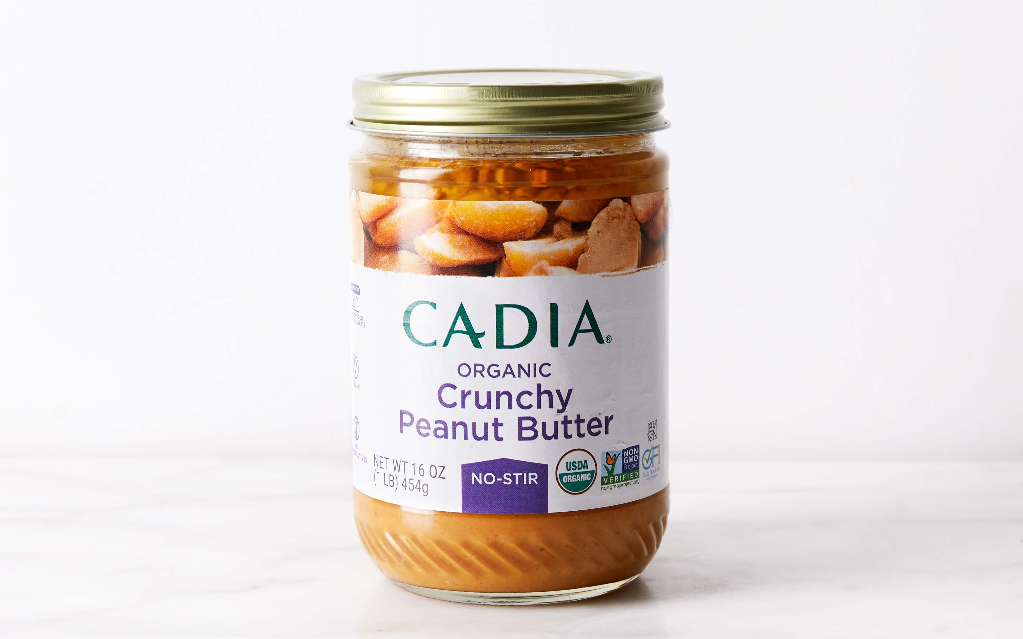 Organic No-Stir Crunchy Peanut Butter | 16 oz | Cadia | Good Eggs