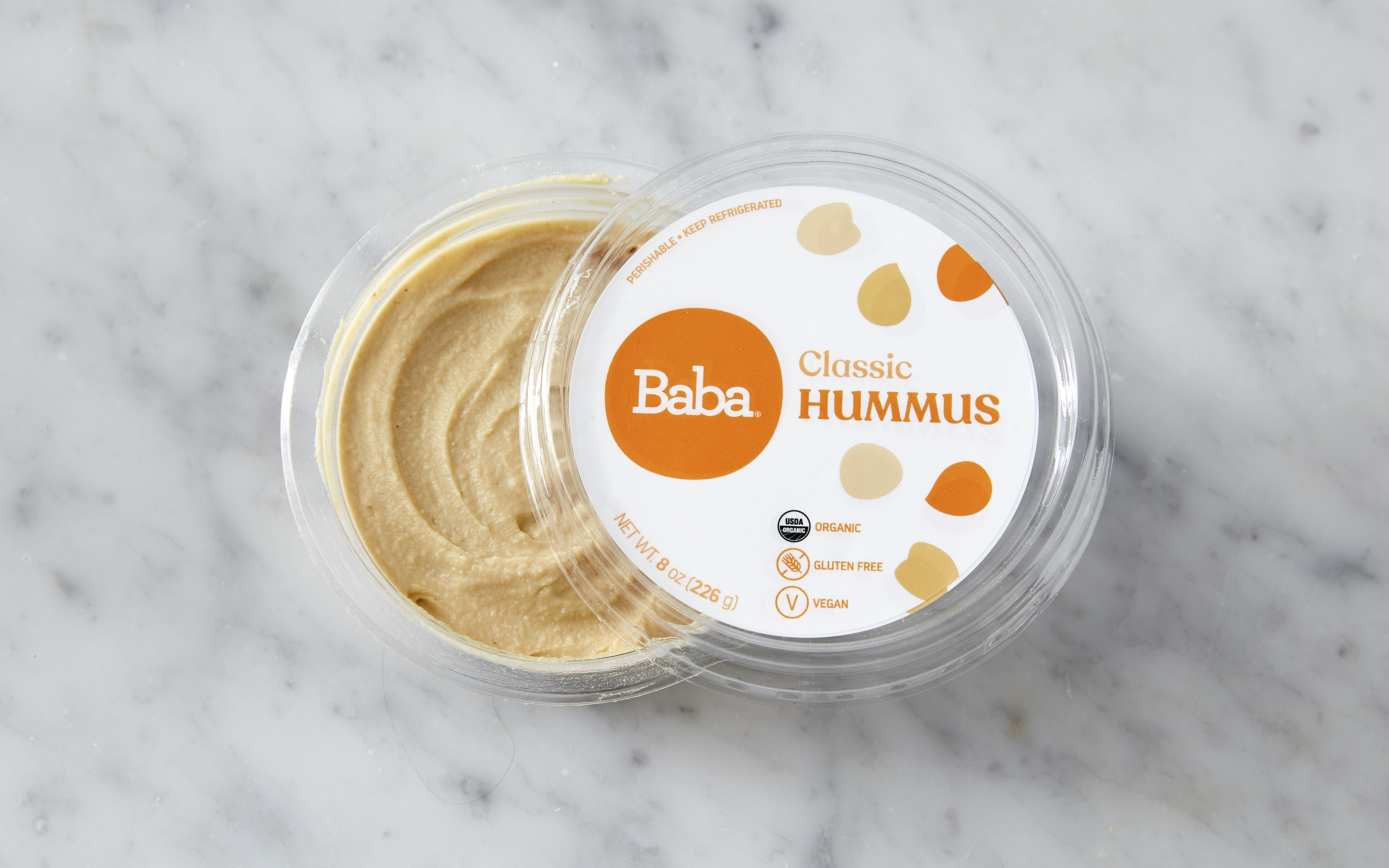 Organic Classic Hummus | 8 oz | Baba Small Batch | Good Eggs