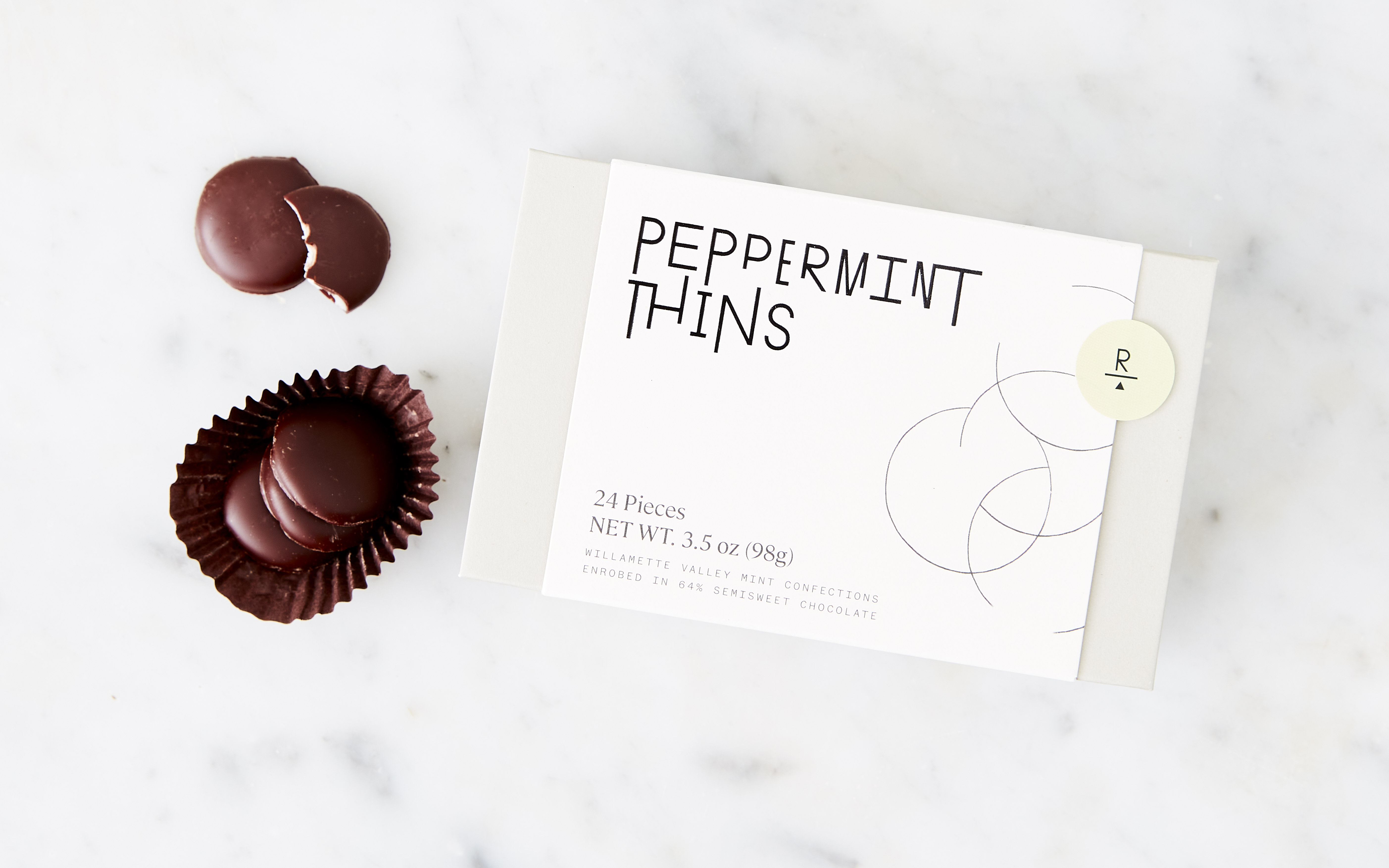 Chocolate Peppermint Thins | 24 count | Recchiuti Confections | Good Eggs