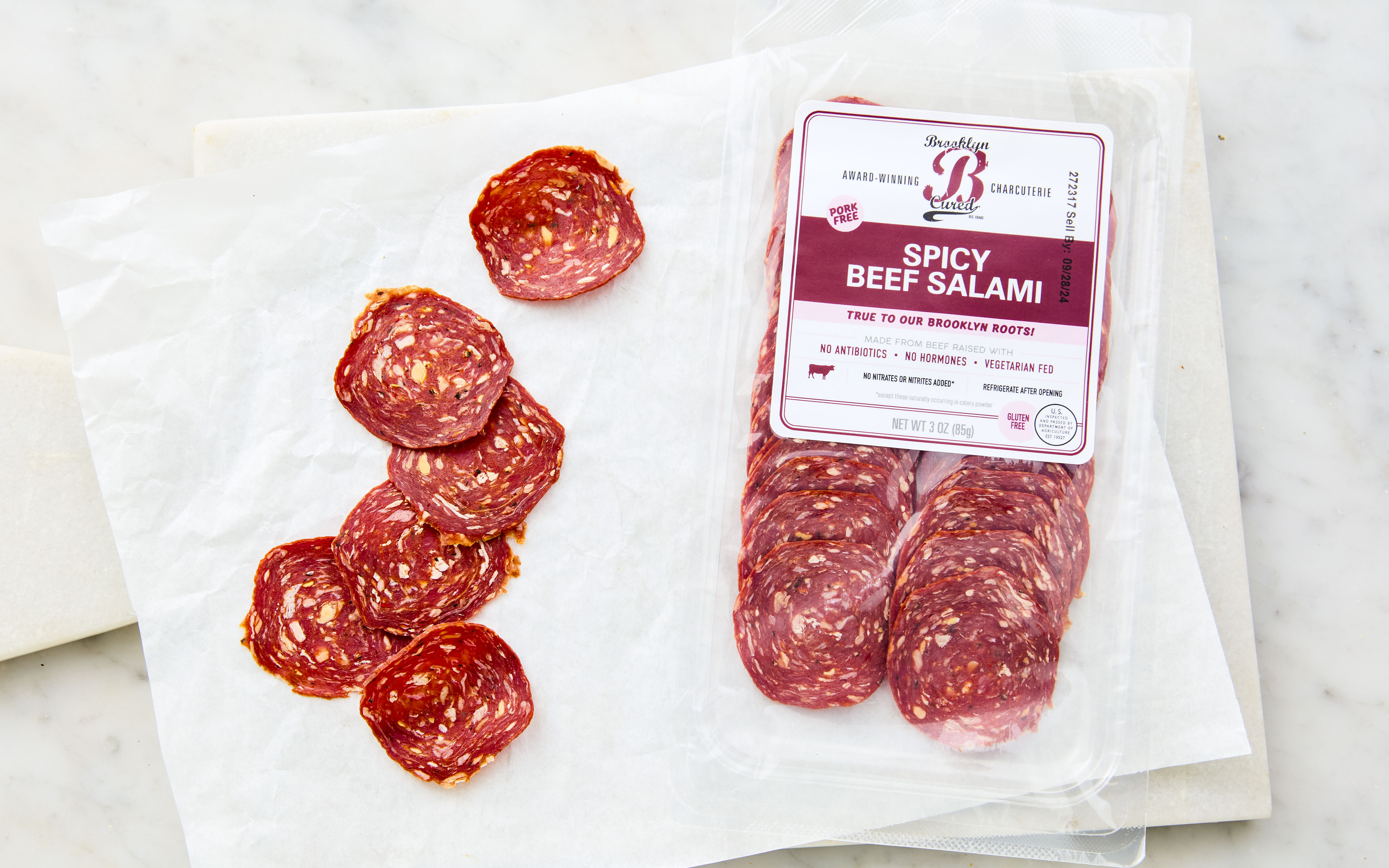 Spicy Beef Salami | 3 oz | Brooklyn Cured | Good Eggs