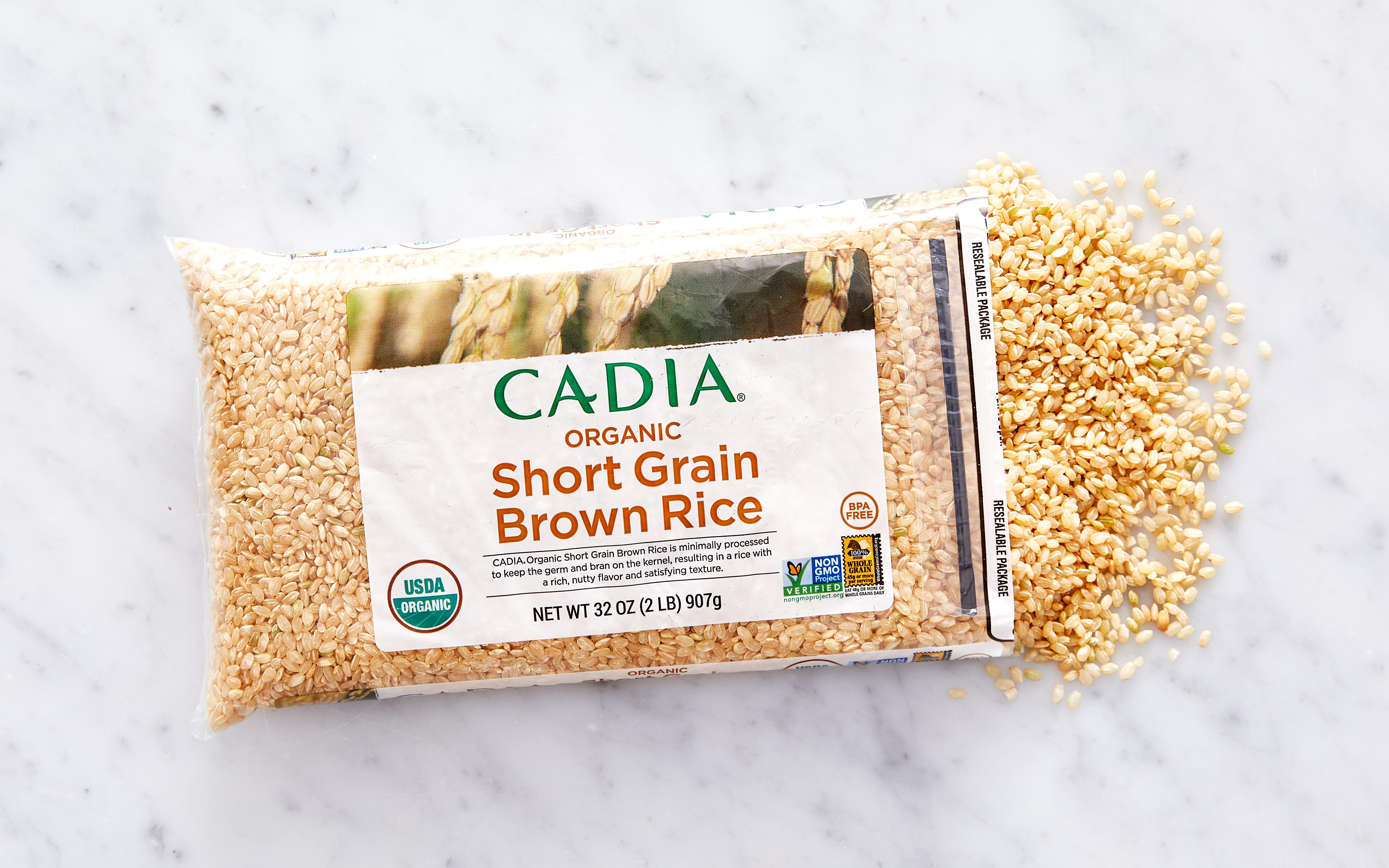 Organic Short Grain Brown Rice | 32 oz | Cadia | Good Eggs