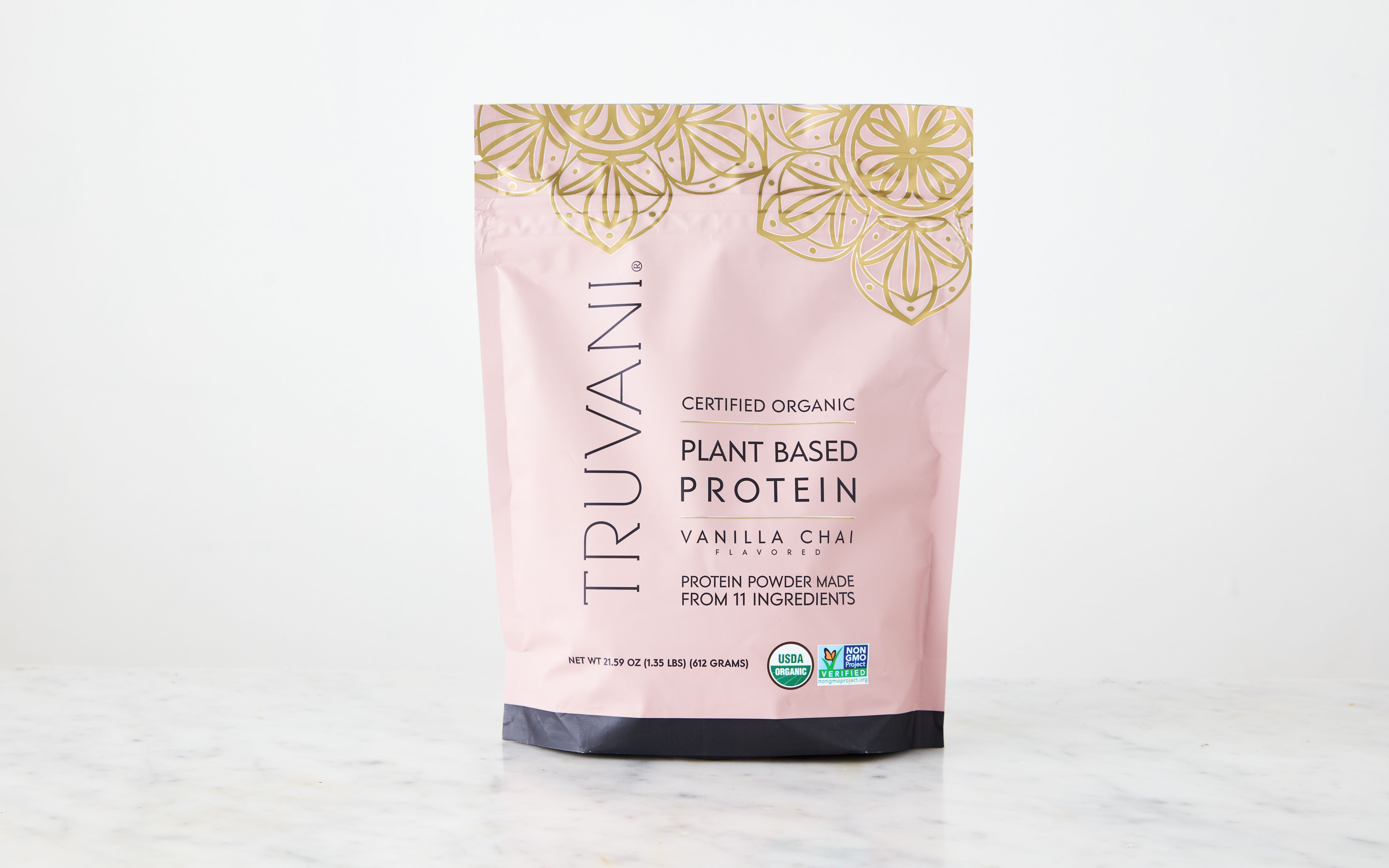 Plant-Based Vanilla Chai Protein Powder | 21.59 oz | Truvani | Good Eggs