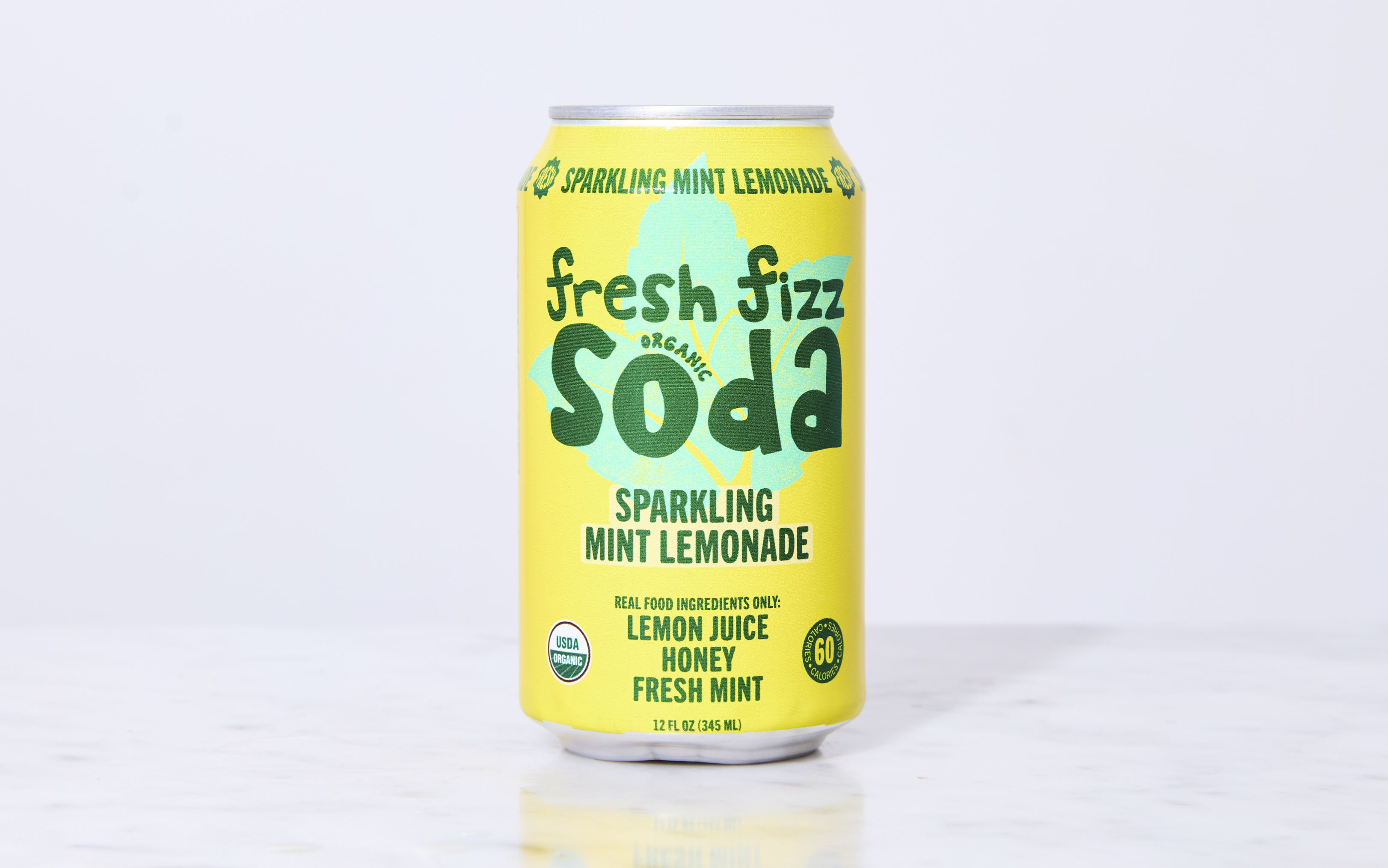 Organic Sparkling Mint Lemonade | 12 fl oz | Fresh Fizz | Good Eggs